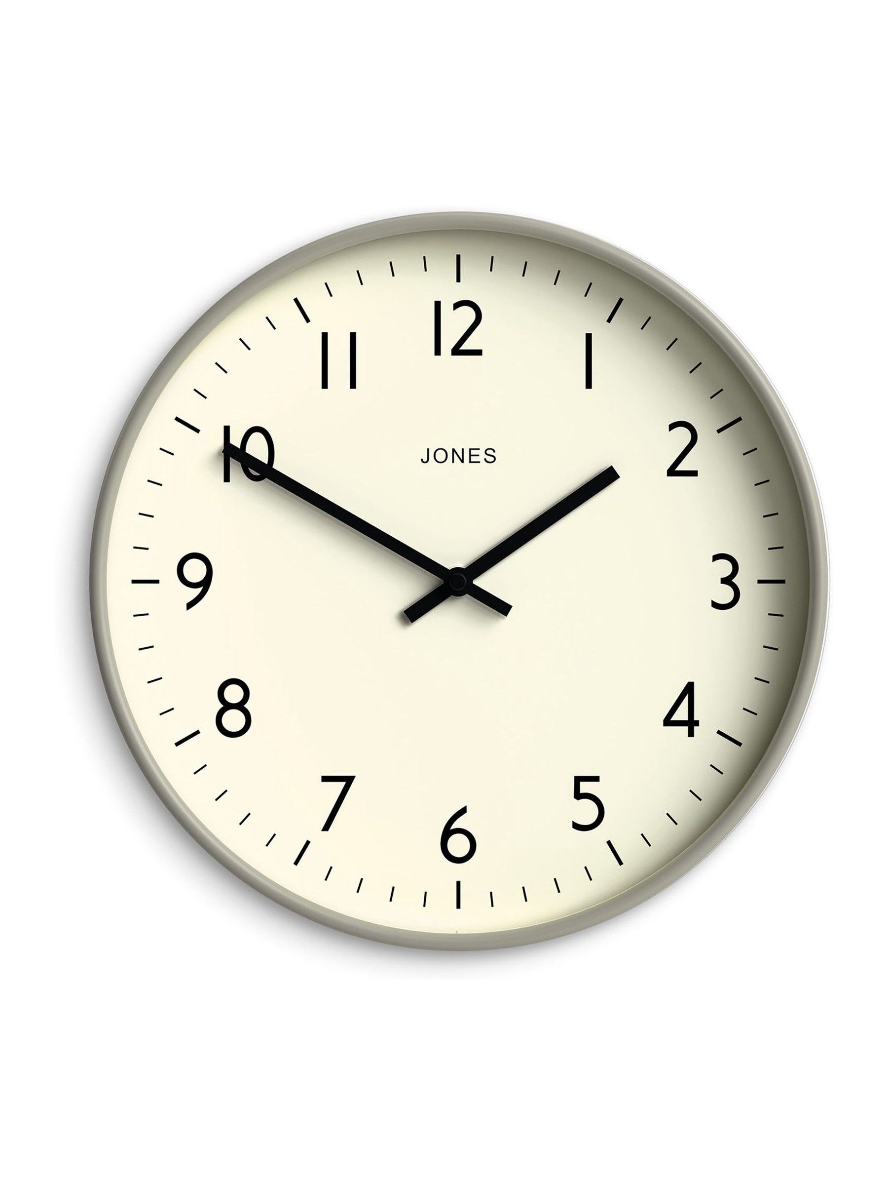 Buy Jones Clocks Pepper Grey Studio Wall Clock 30cm from the Next UK ...