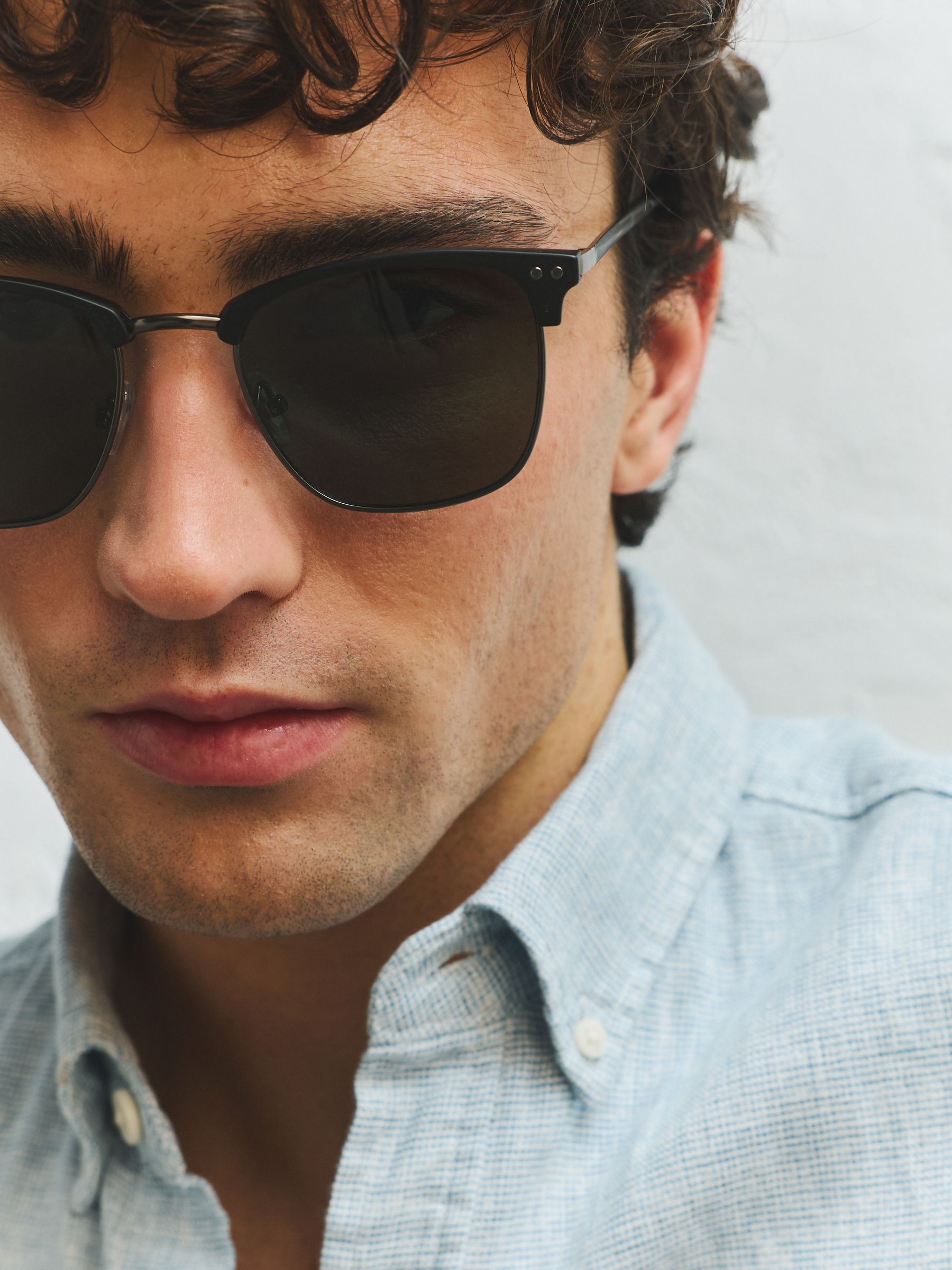 Buy Black Preppy Sunglasses from the Next UK online shop