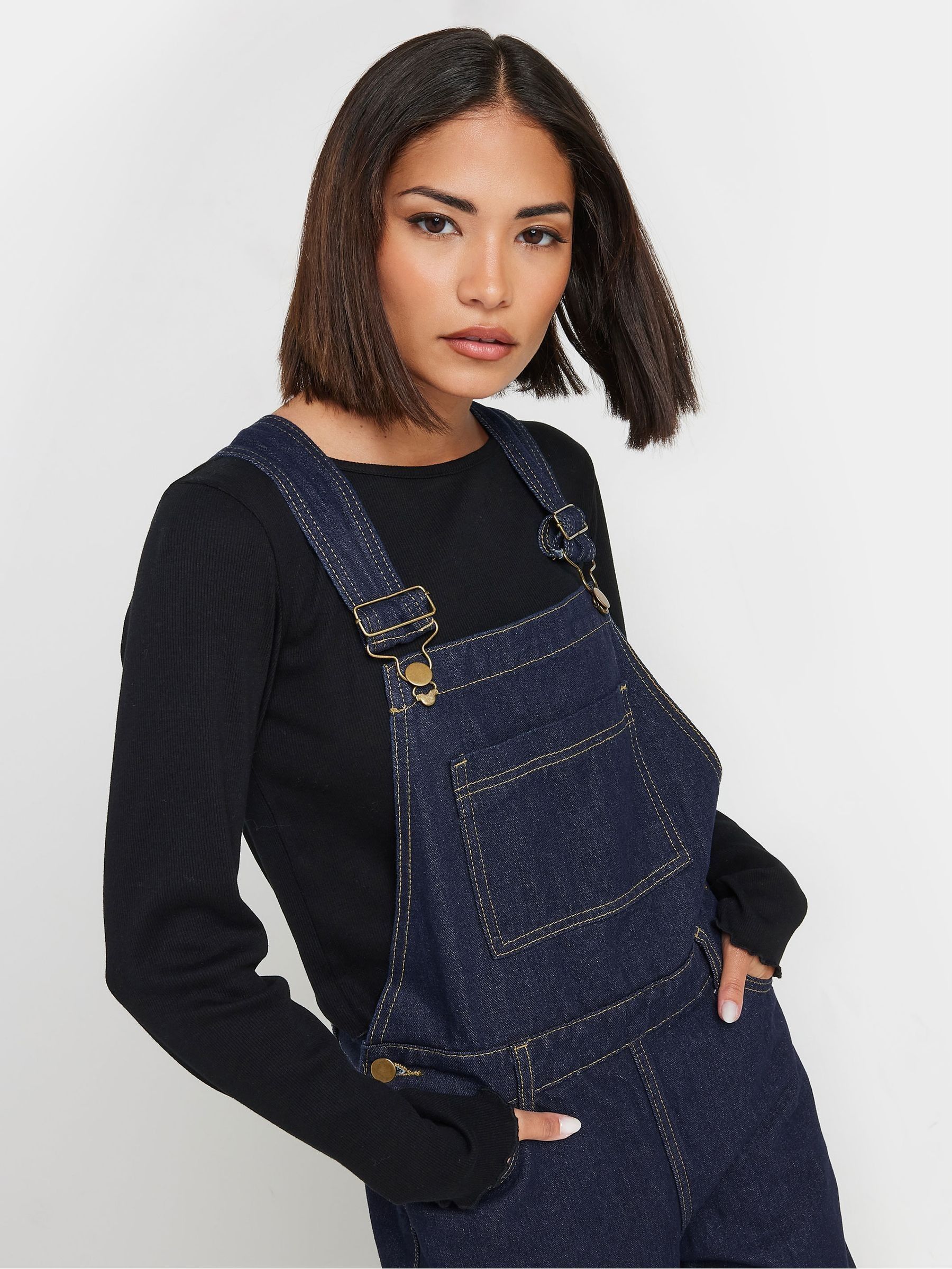 Buy PixieGirl Petite Blue Straight Leg Dungarees from the Next UK ...
