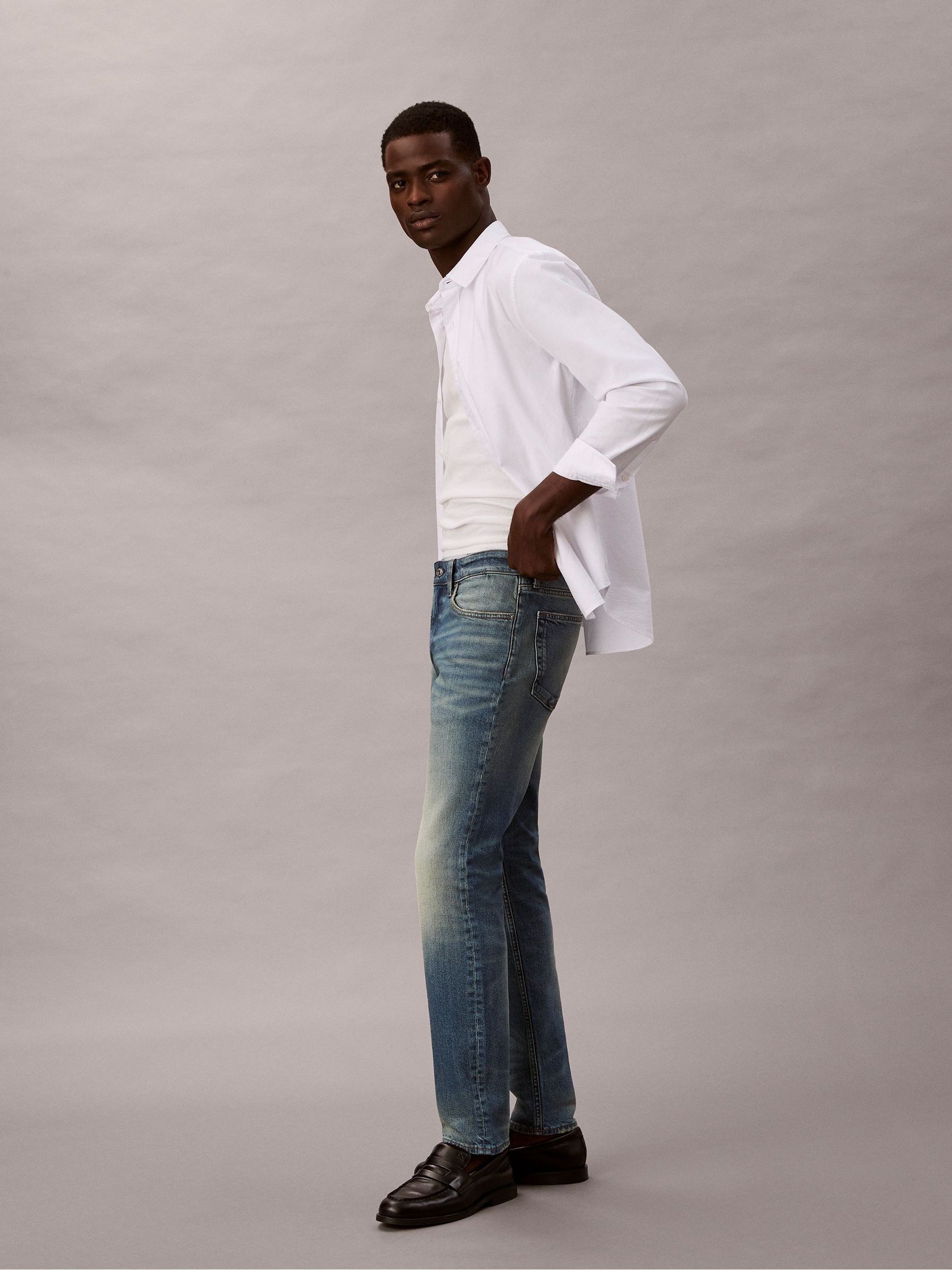 Buy Calvin Klein Blue Slim Fit Jeans from Next Hungary
