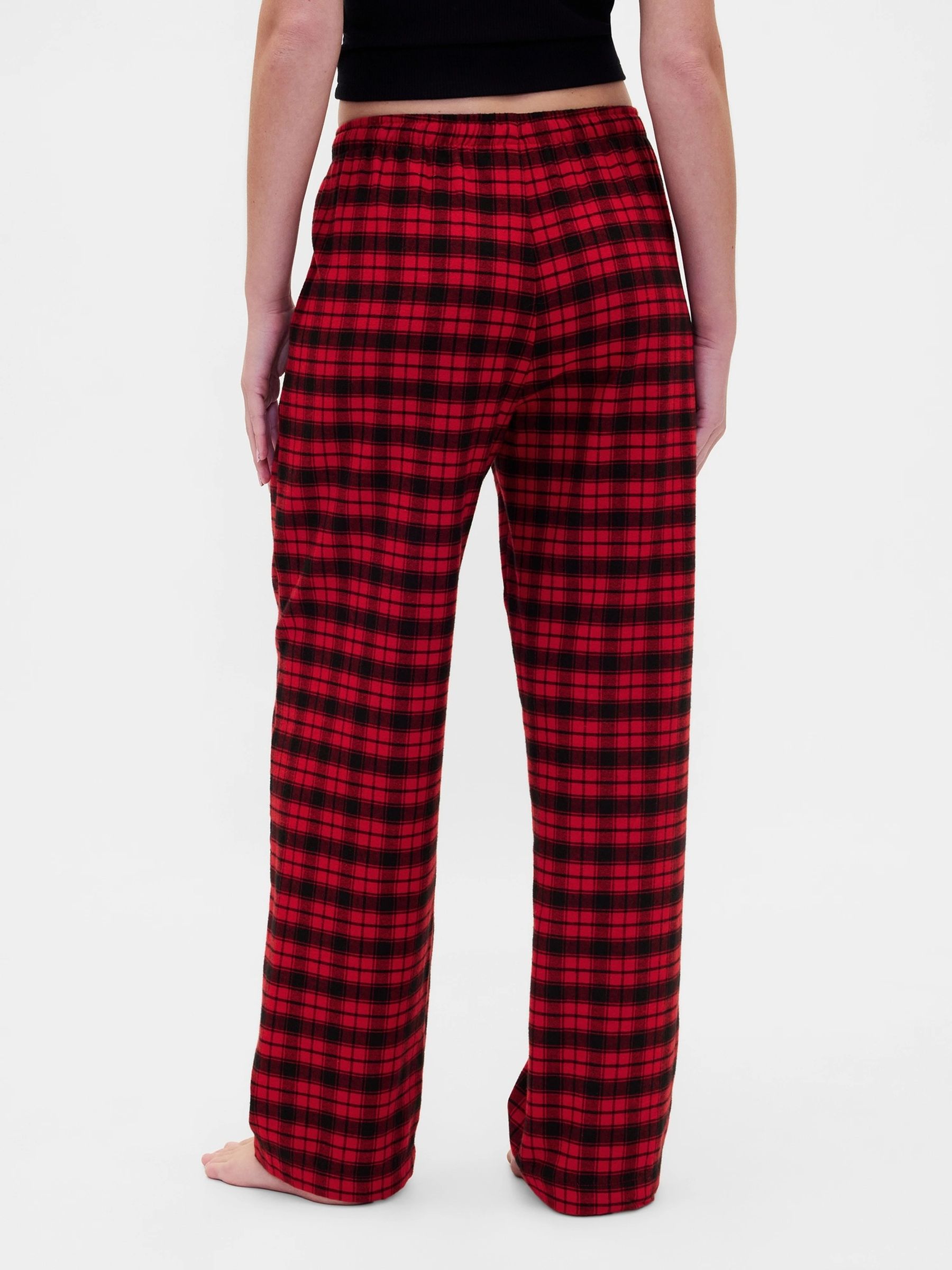 Buy Gap Red & Black Check Pyjama Bottoms Matching Family Christmas from ...