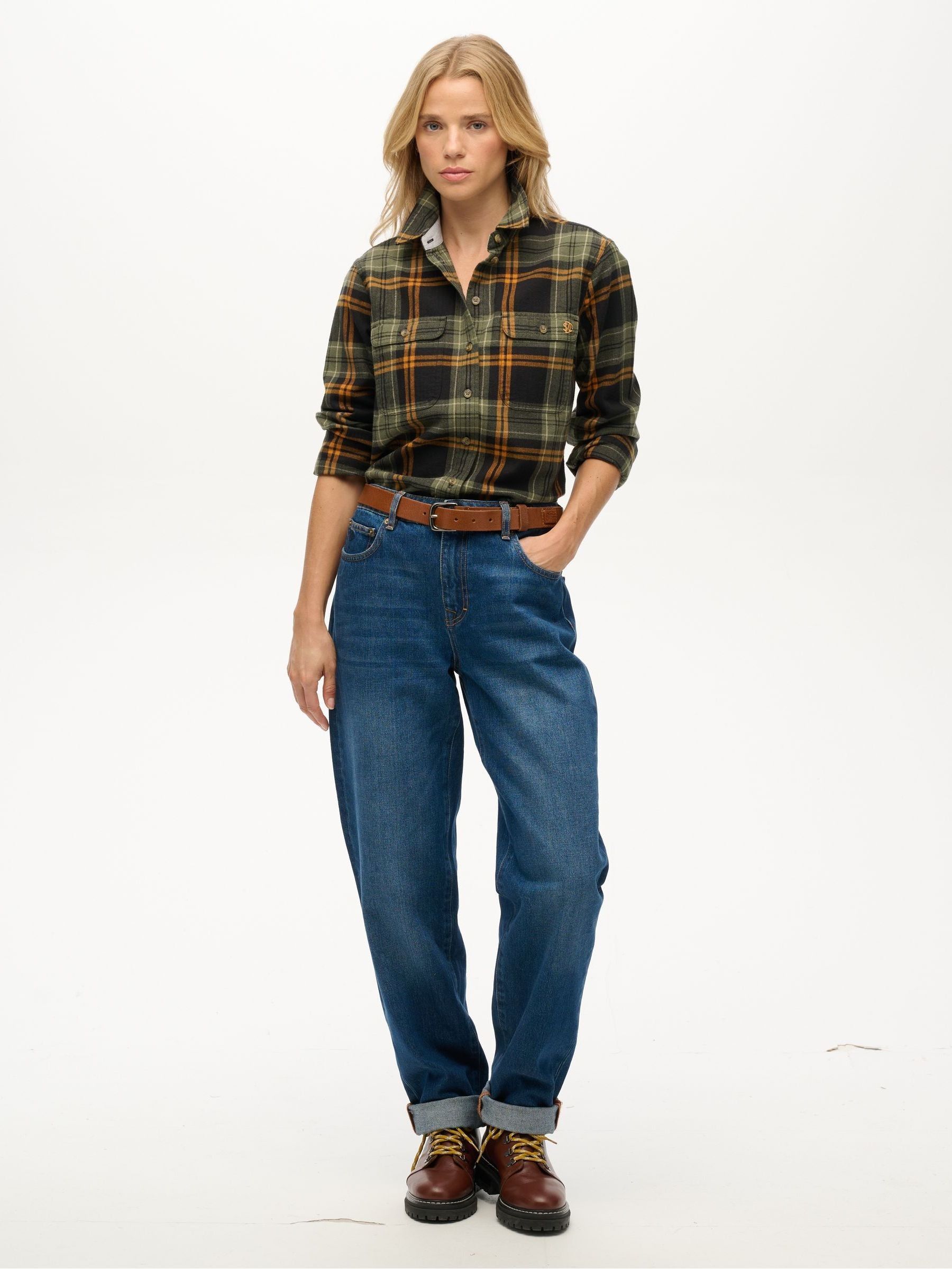 Buy Superdry Green Lumberjack Check Flannel Shirt from Next Netherlands