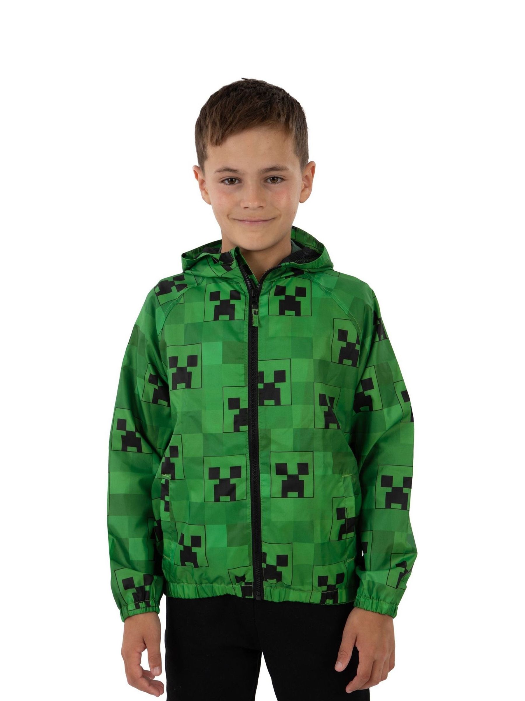Buy Character Green Minecraft Creeper Raincoat from the Next UK online shop