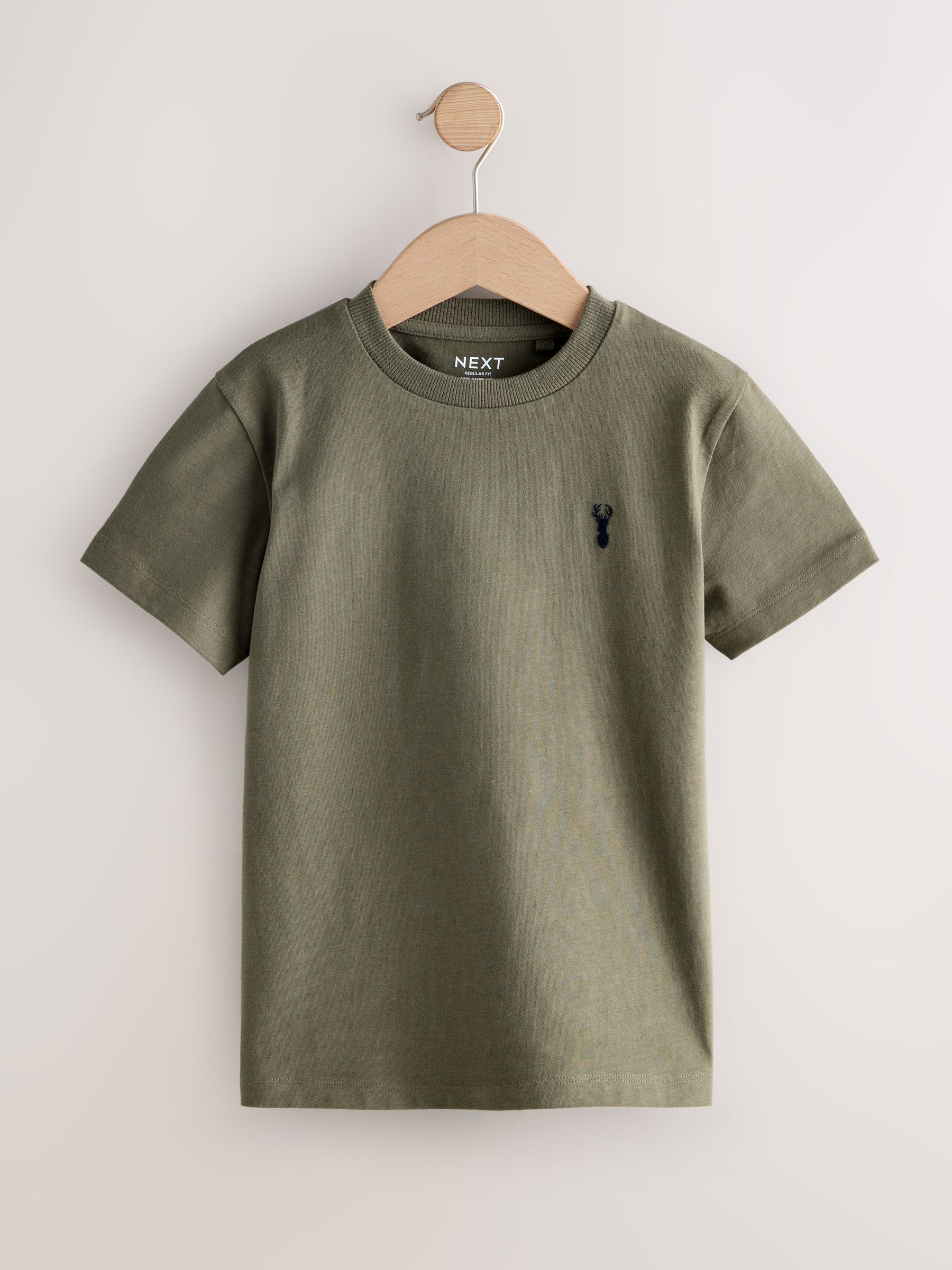 Buy Khaki Green Regular Fit Short Sleeve T-Shirt (3-16yrs) from Next Oman