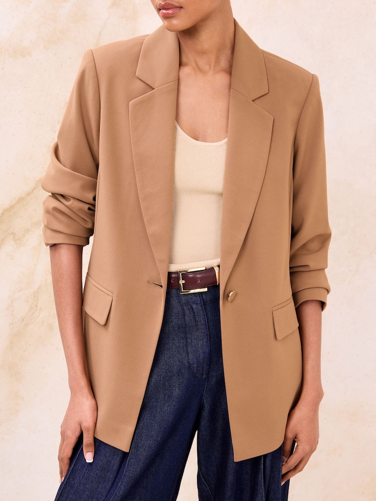 Buy Lipsy Camel Petite Relaxed Blazer from the Next UK online shop