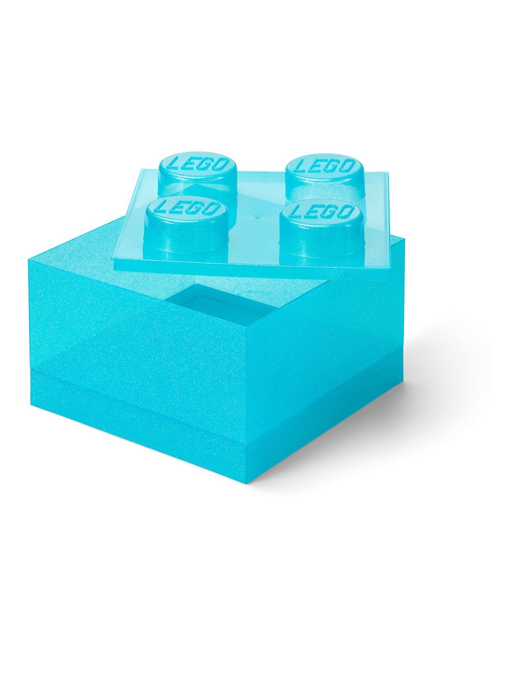 Buy Lego Glitter Light Blue Storage 4 Brick GPRP from the Next UK ...