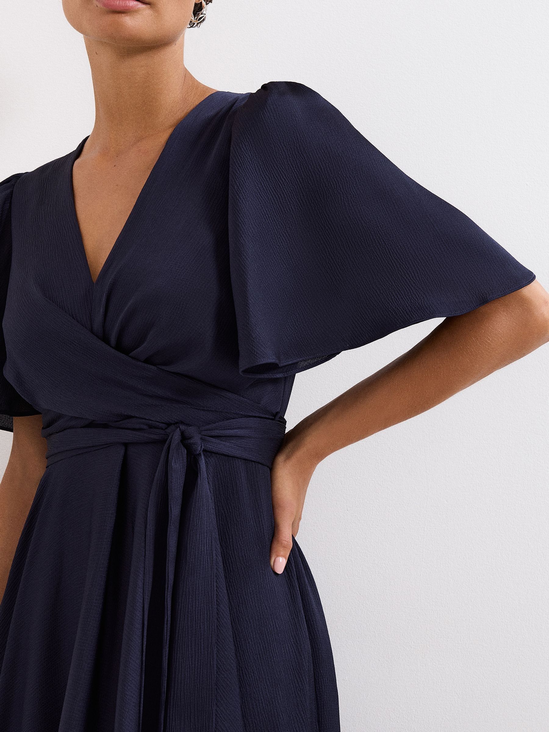 Buy Phase Eight Blue Petite Abbie Wrap Dress from the Next UK online shop