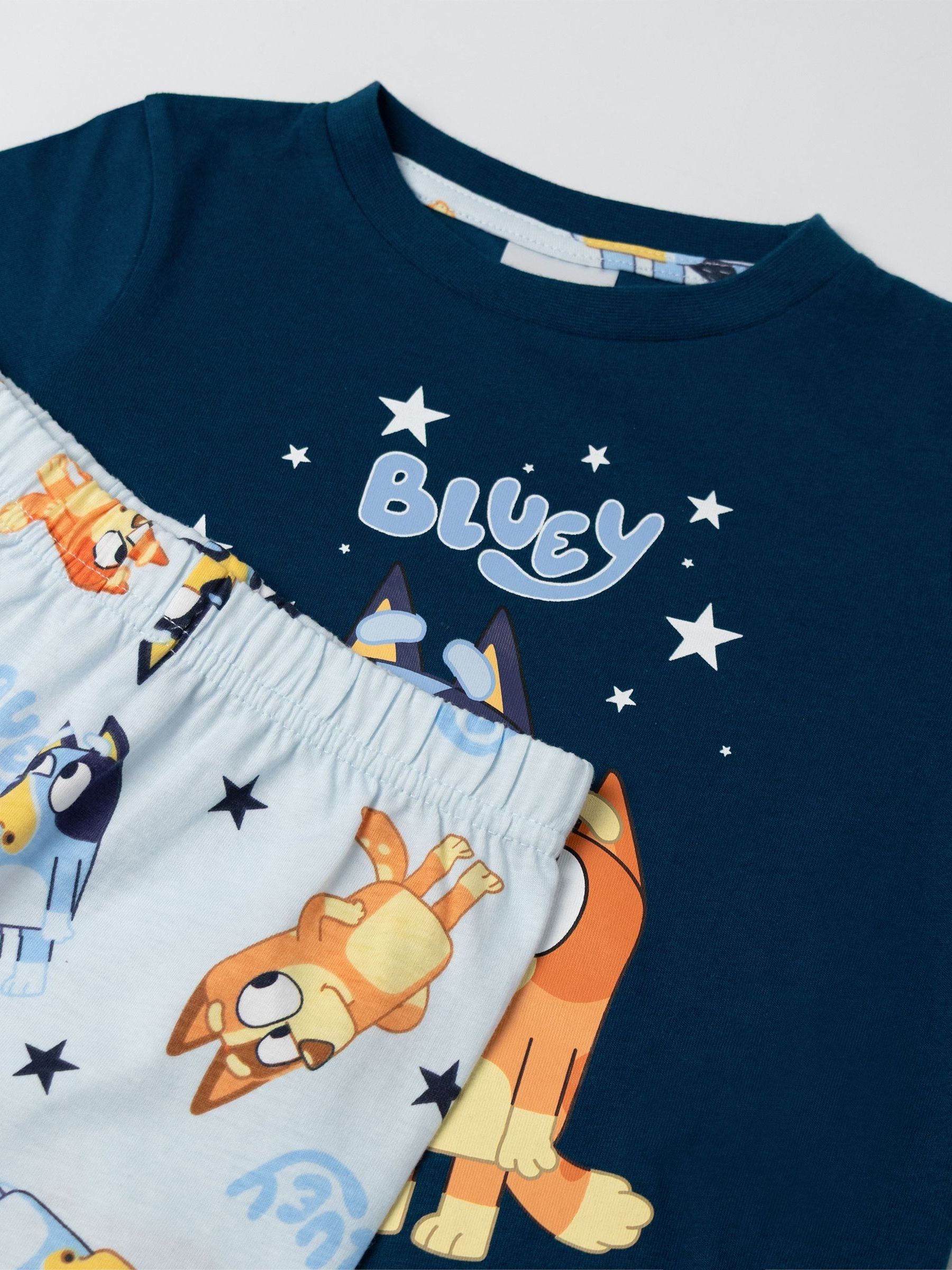 Buy Vanilla Underground Blue Family Long Sleeve Long Leg Pyjamas Set ...