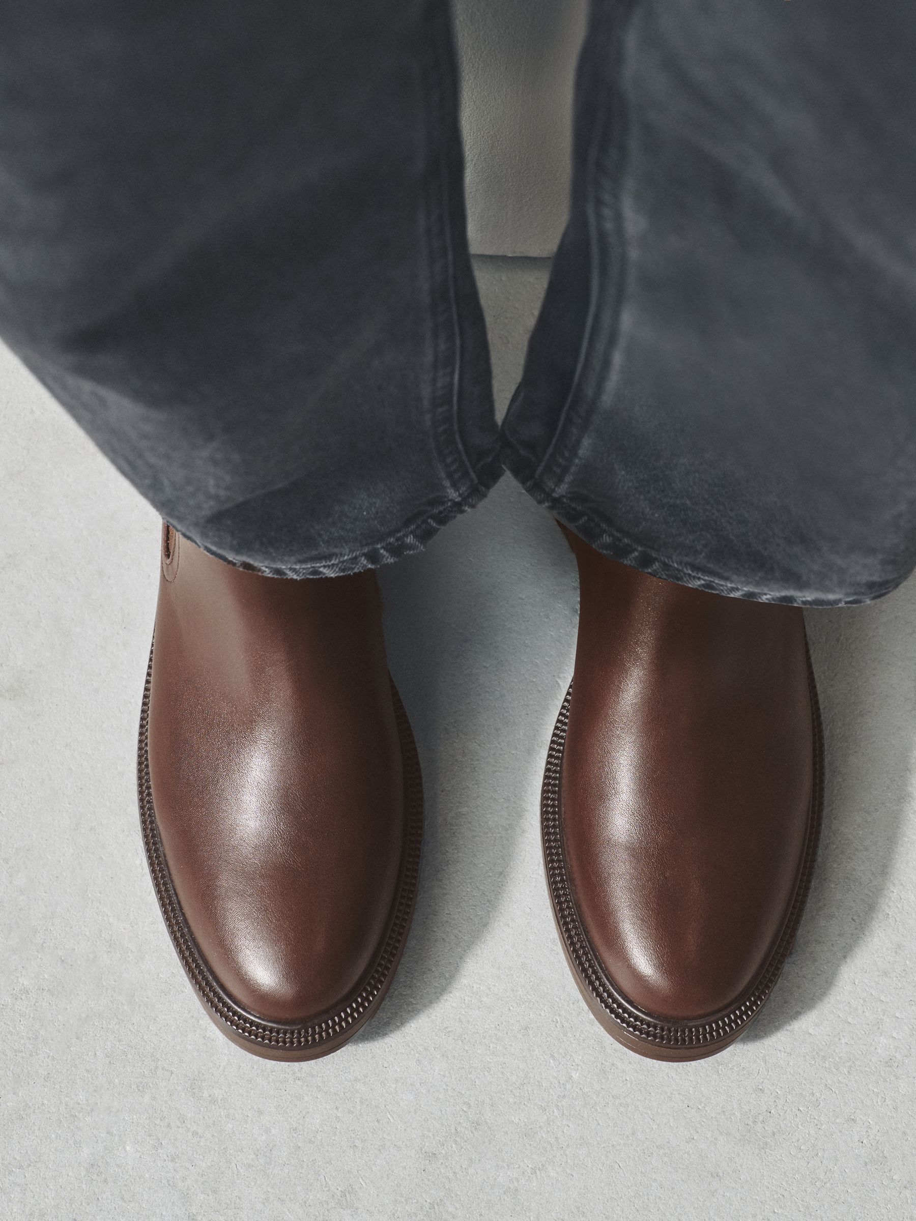 Buy Chocolate Brown Extra Wide Fit Buckled Chelsea Boots from the Next ...