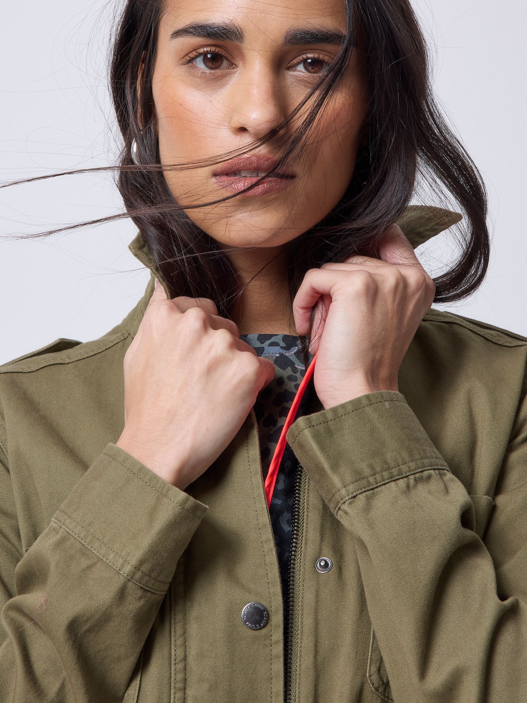 Buy SCAMP & DUDE Brown Jacket Smiley Star & Lightning Bolt Face Logo ...