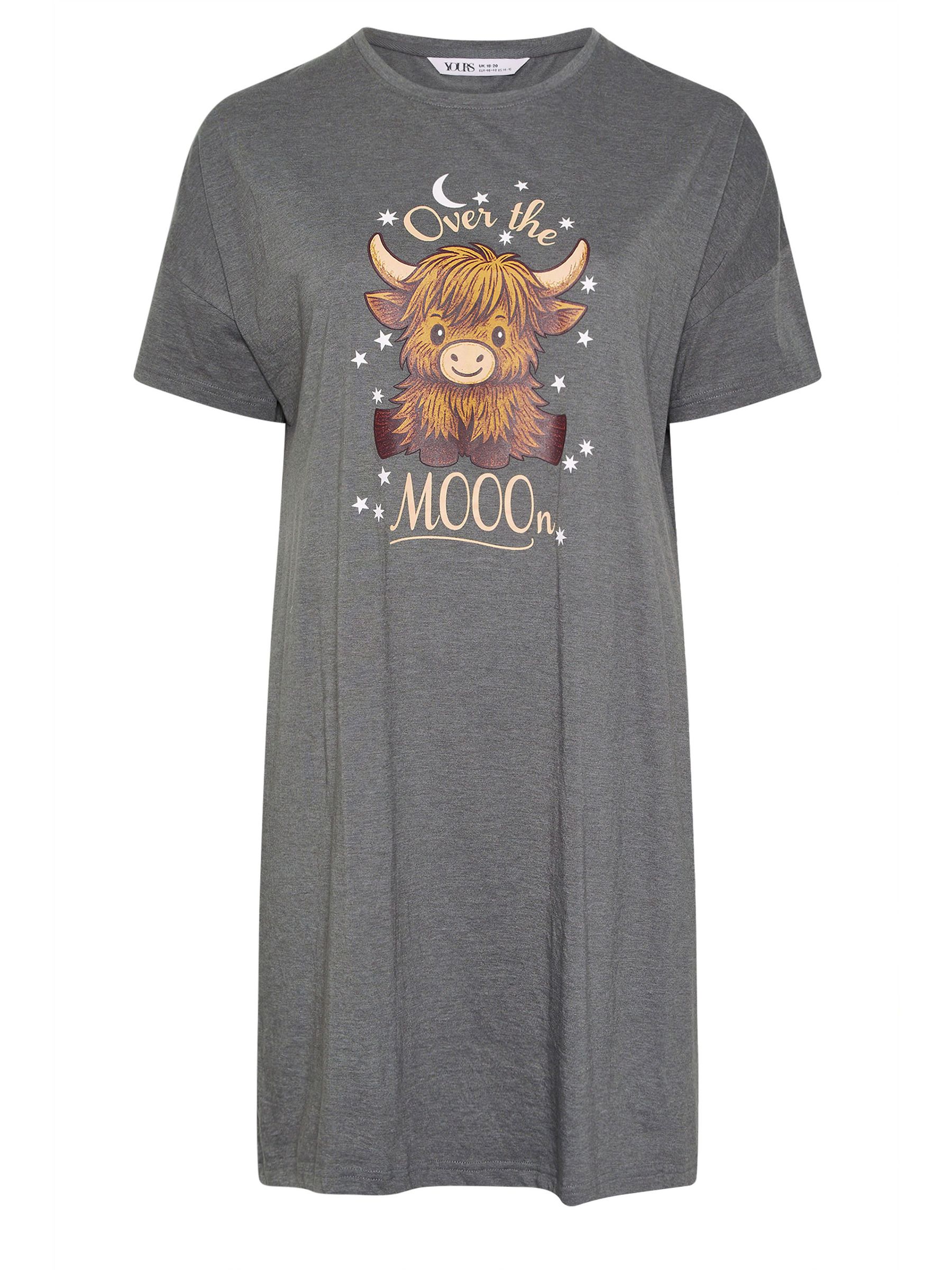 Buy Yours Curve Highland Cow Sleeptee Nightdress from Next Netherlands