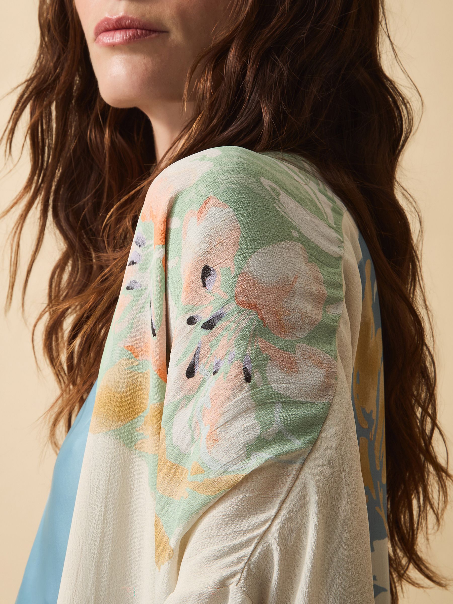 Buy Monsoon Cream Clemence Amelie Floral Long Kimono from Next New Zealand