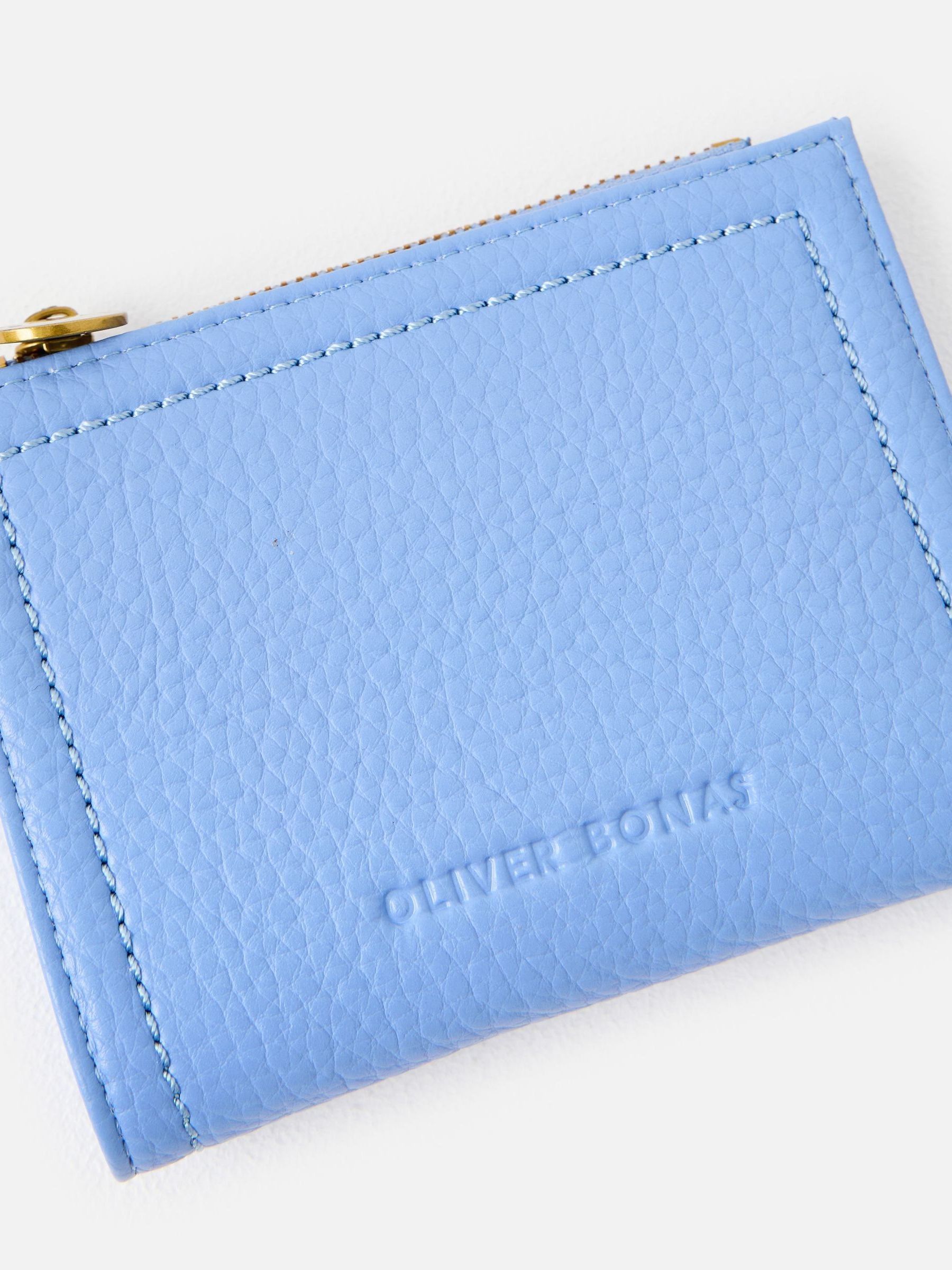 Buy Oliver Bonas Sky Blue Kinley Zipped Purse from Next Malta