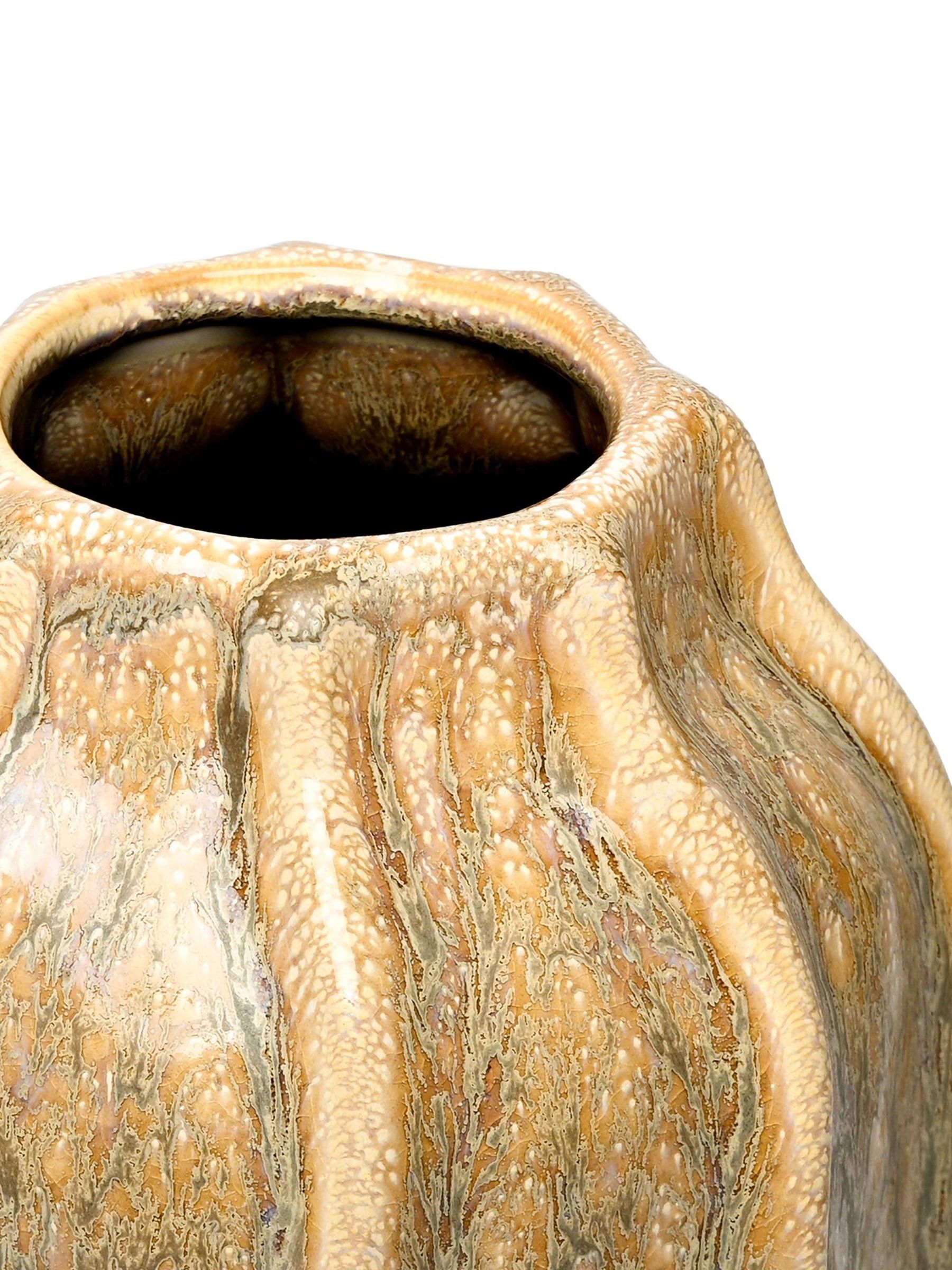 Buy Libra Interiors Cream Colston Reactive Glaze Vase Large from Next ...