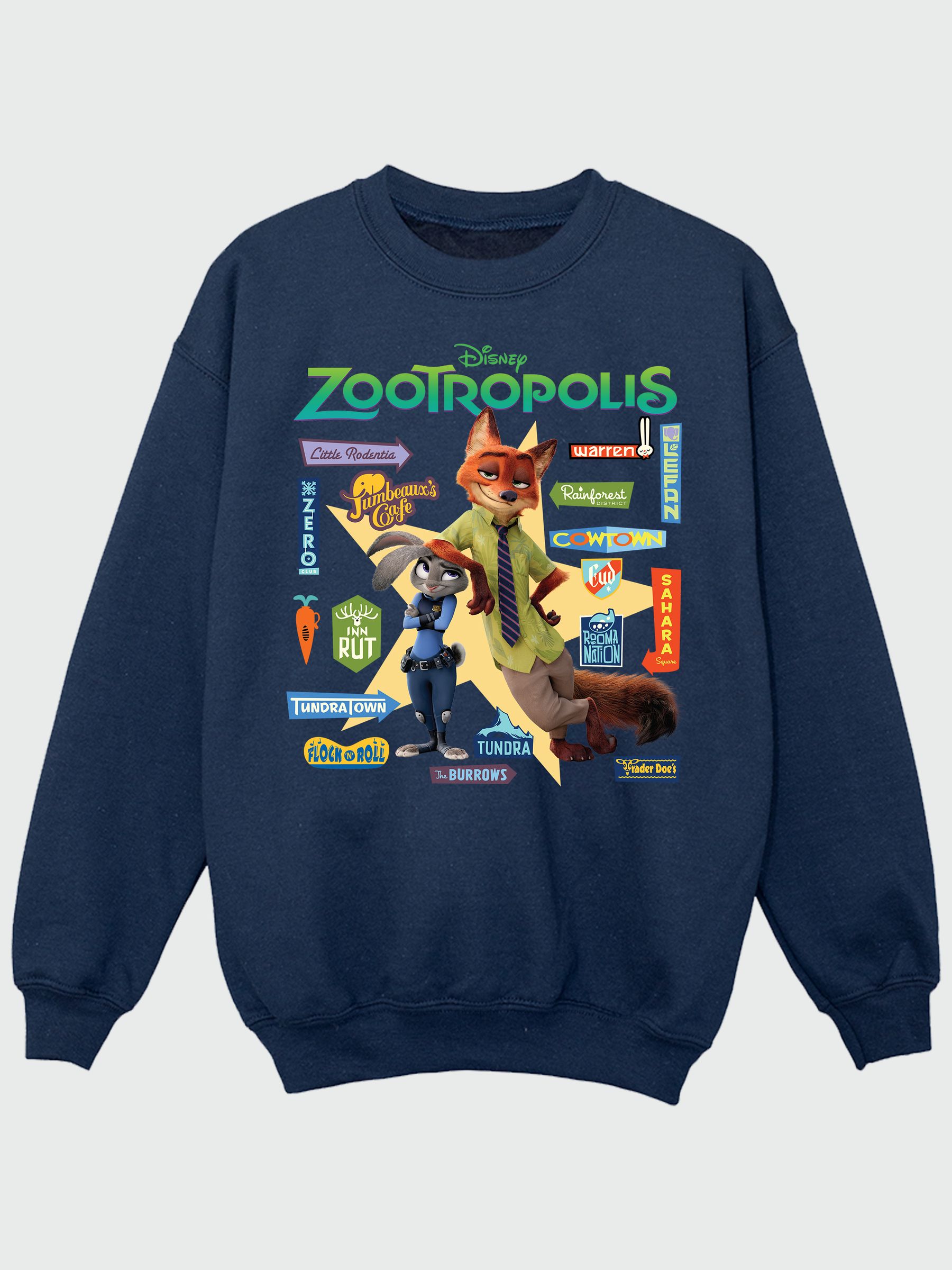 Buy Rags & Rascals Blue Zootropolis Signs Sweatshirt from the Next UK ...