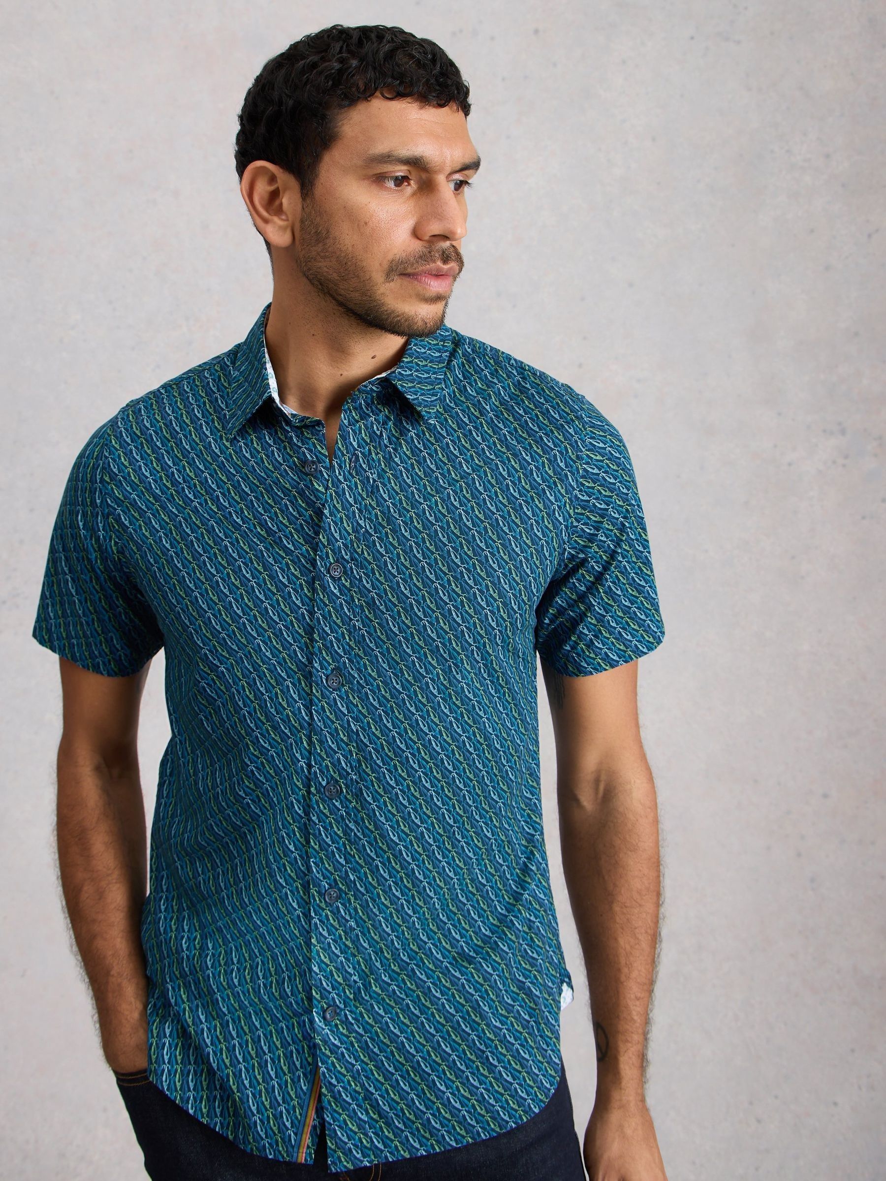 Buy White Stuff Salcombe Ss Fish Print Shirt from Next Israel