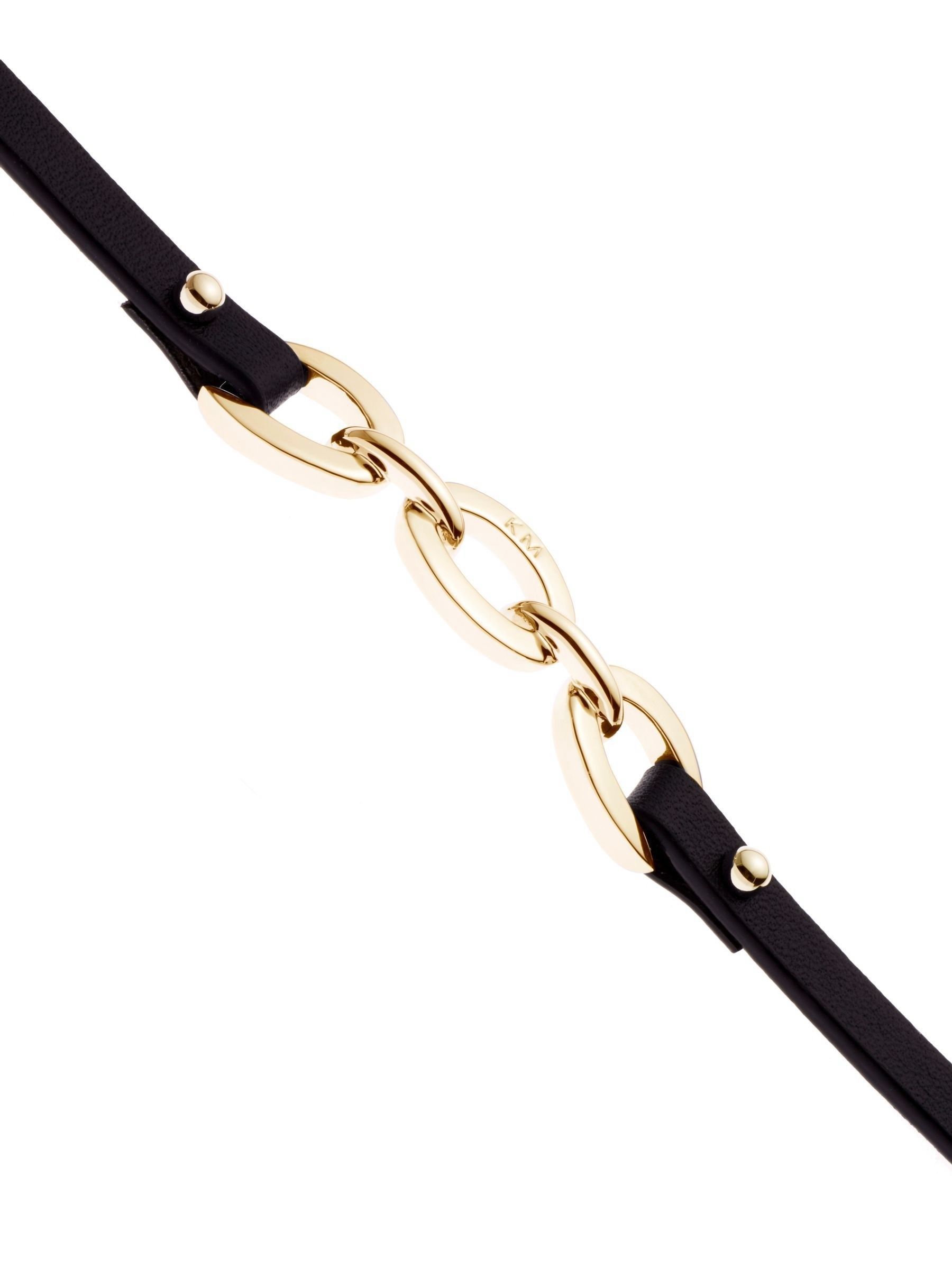 Buy Karen Millen Chain Link Leather Bracelet from Next Israel