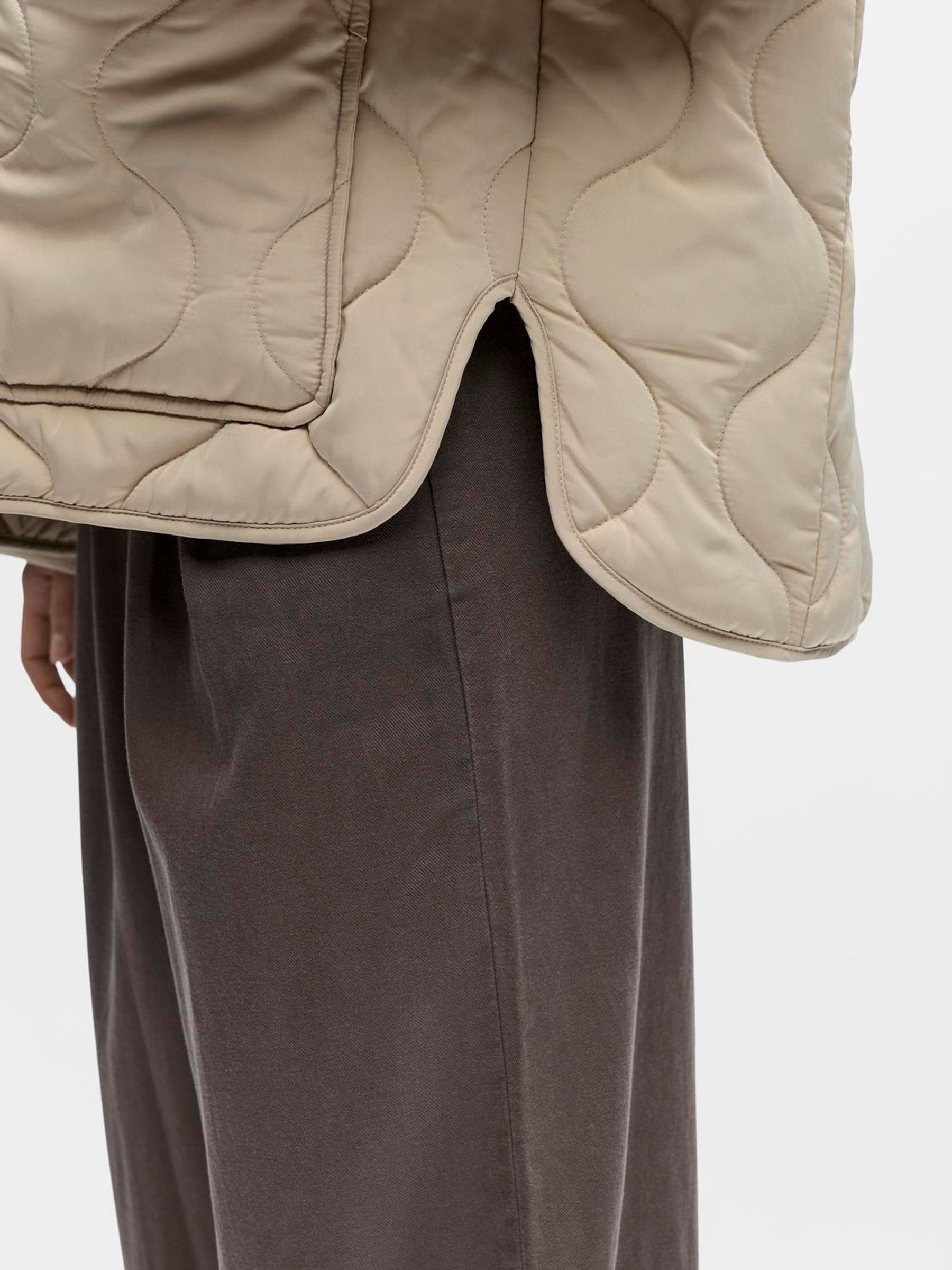 Buy OBJECT Cream Quilted Jacket from the Next UK online shop