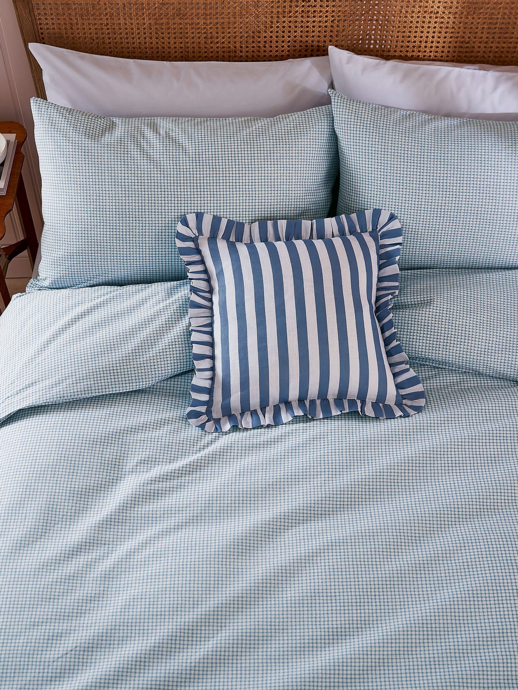 Buy Helena Springfield Blue Gingham Cotton Duvet Set from Next South Africa