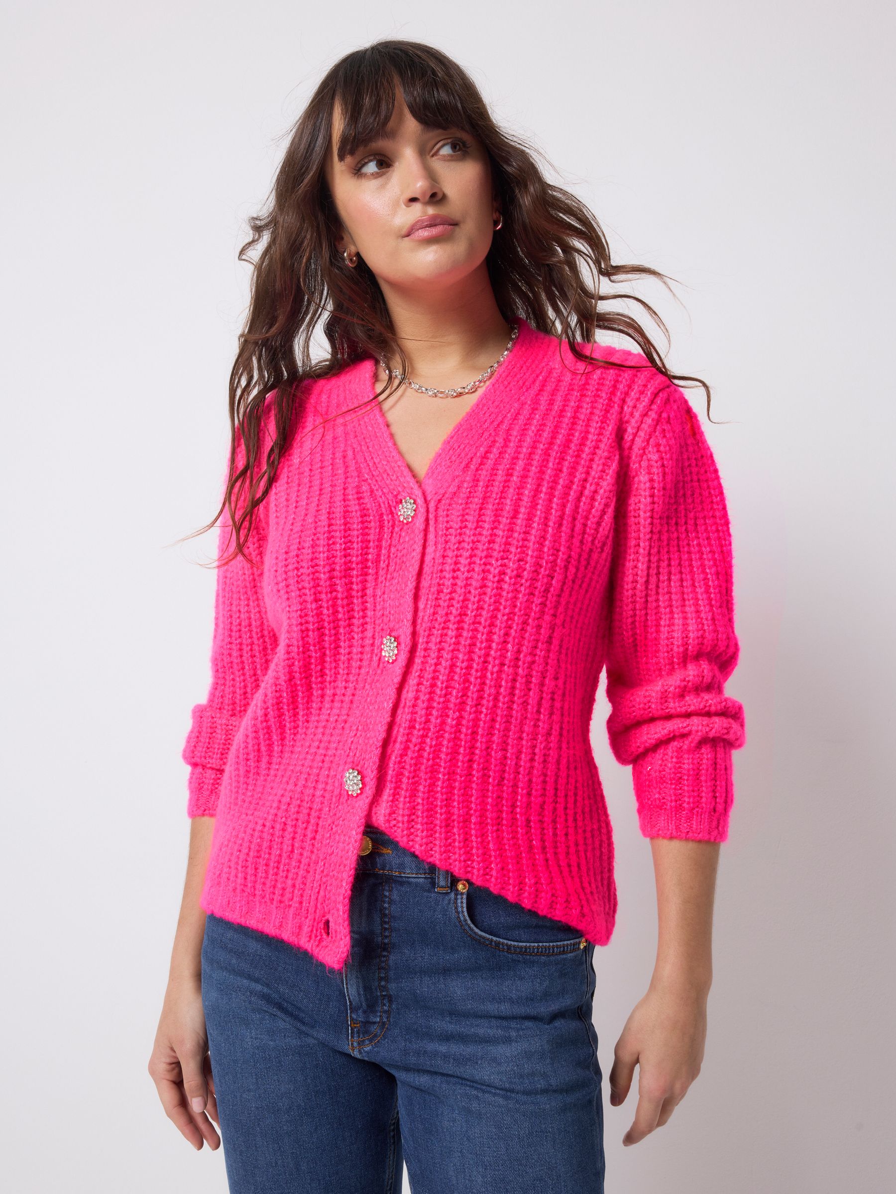Buy SCAMP & DUDE Pink Button Through Cardigan from the Next UK online shop