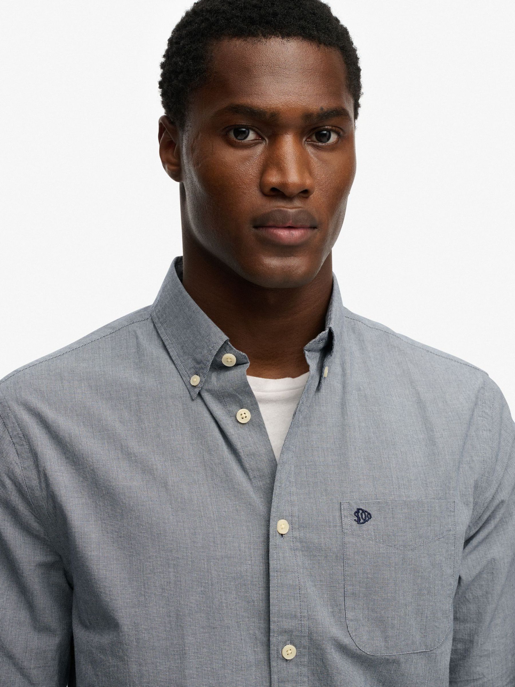 Buy Superdry Blue Preppy Poplin Long Sleeve Shirt from Next Ireland