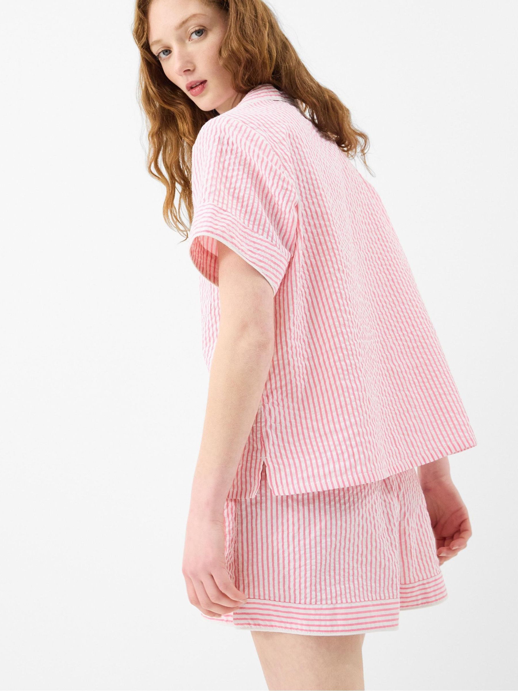 Buy Accessorize Pink Stripe Seersucker Short Pyjamas Set from the Next ...
