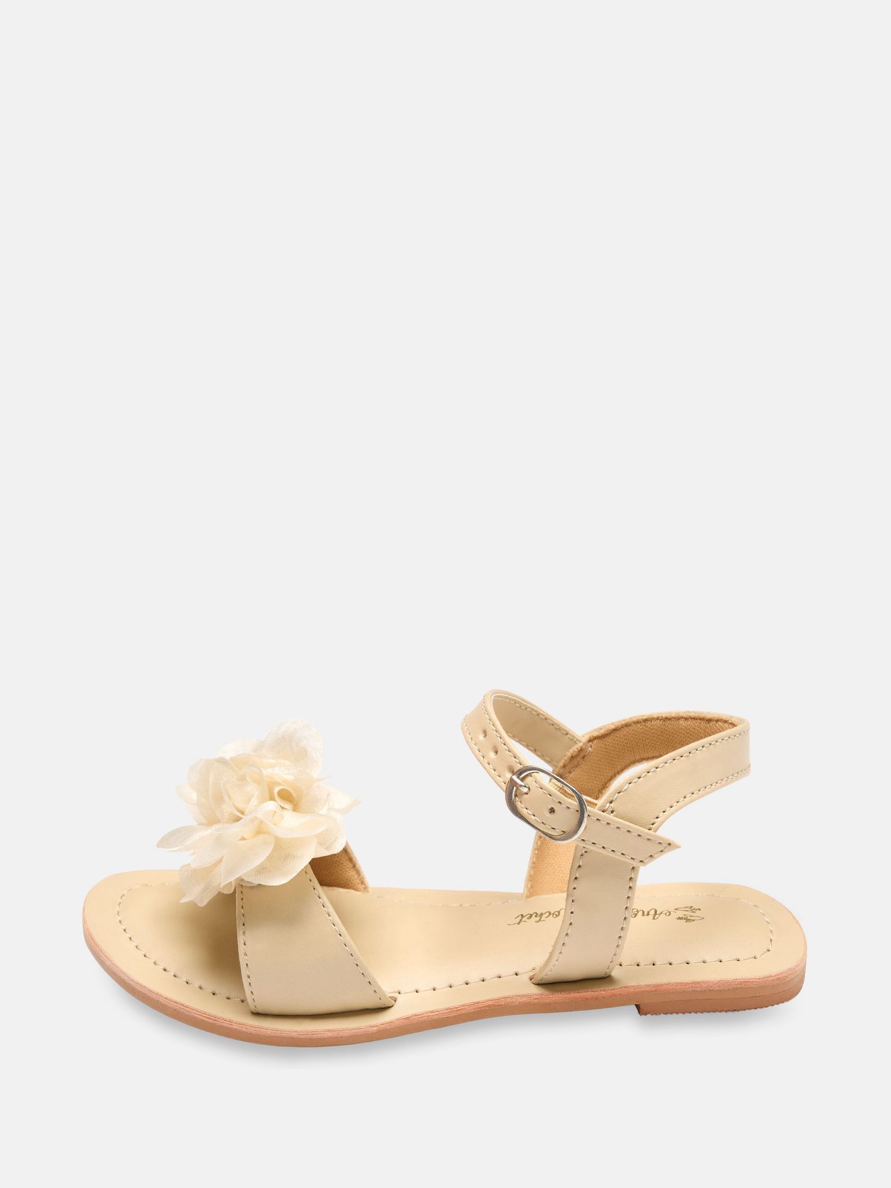 Buy Angel & Rocket Natural Cream Flower Sandals from the Next UK online ...