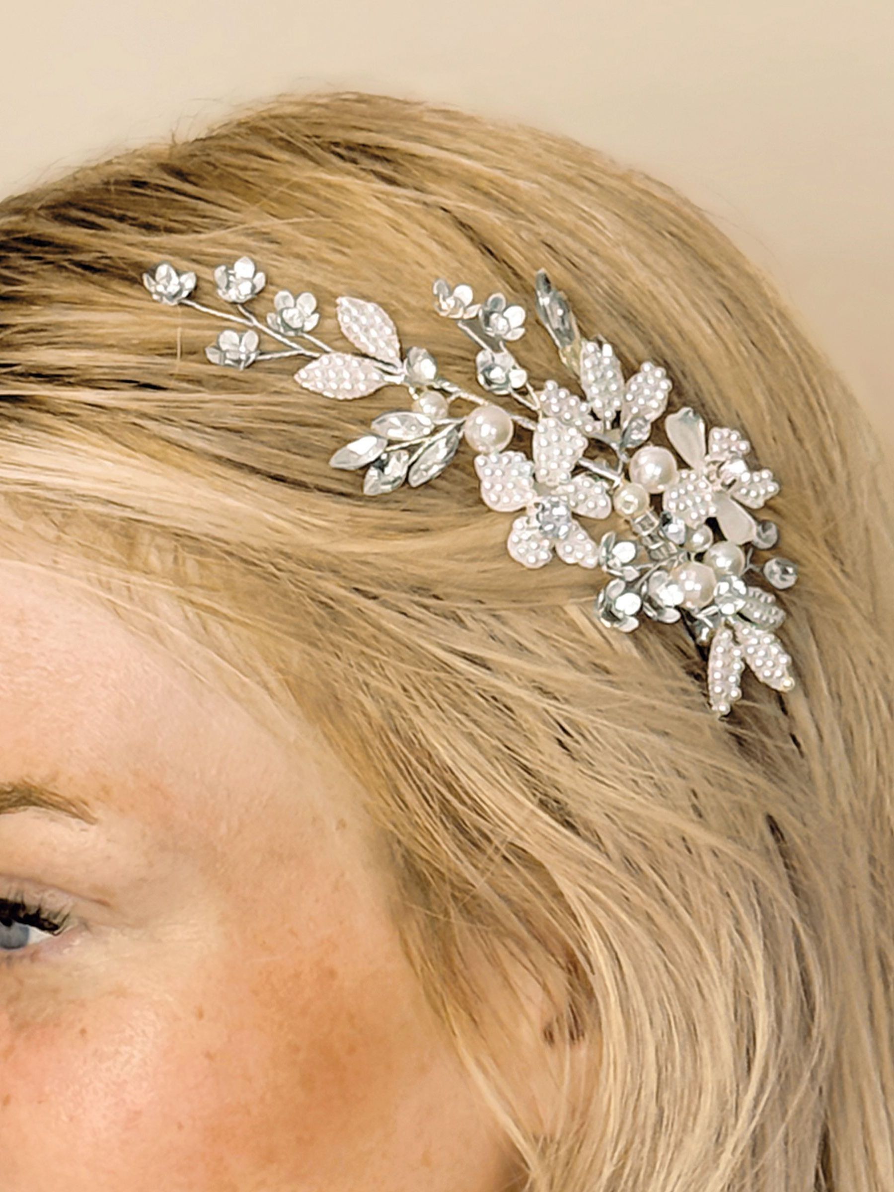 Buy Ivory & Co Silver Crocus Hair Clip from the Next UK online shop