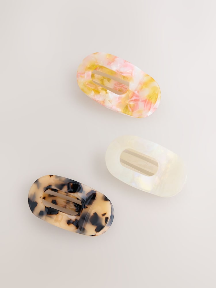 Buy Multi Mini Flat Claw Clips 3 Pack from Next United Arab Emirates