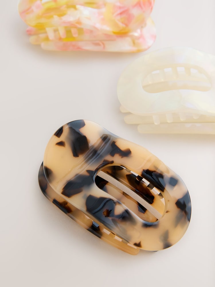 Buy Multi Mini Flat Claw Clips 3 Pack from Next United Arab Emirates