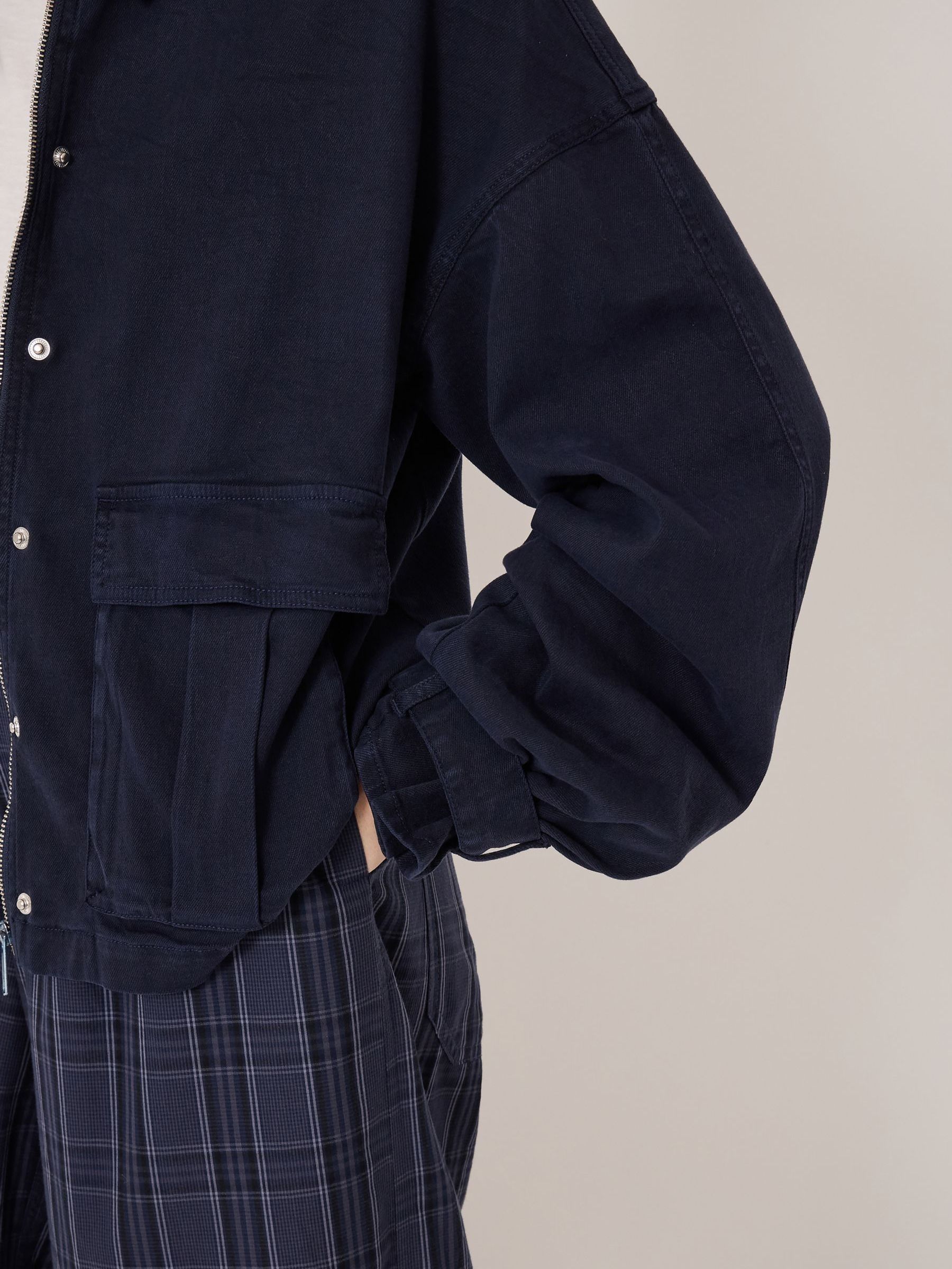 Buy Hush Blue Melinda Utility Collar Jacket from the Next UK online shop