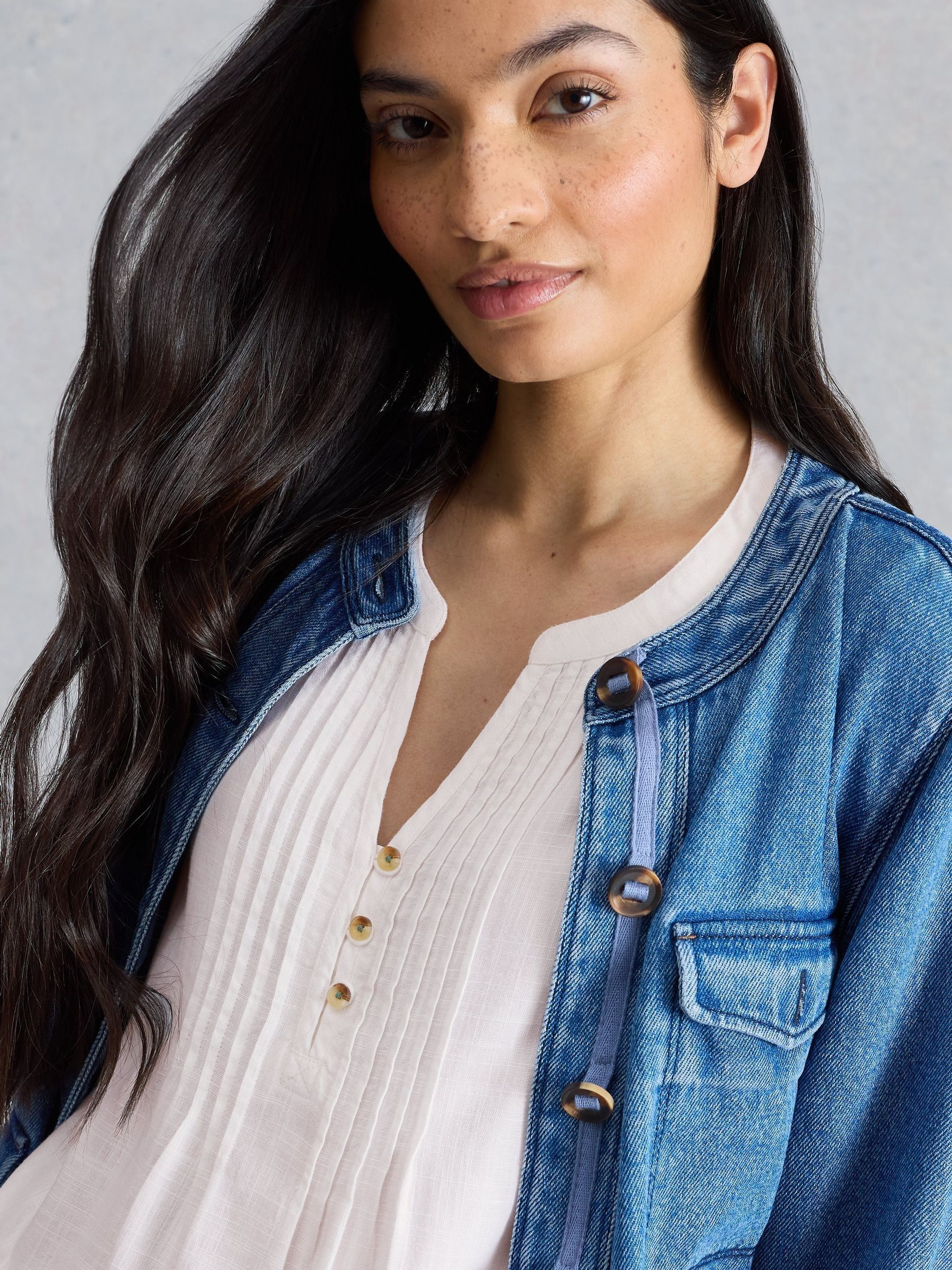 Buy White Stuff White Poppy Linen Blend Top from the Next UK online shop