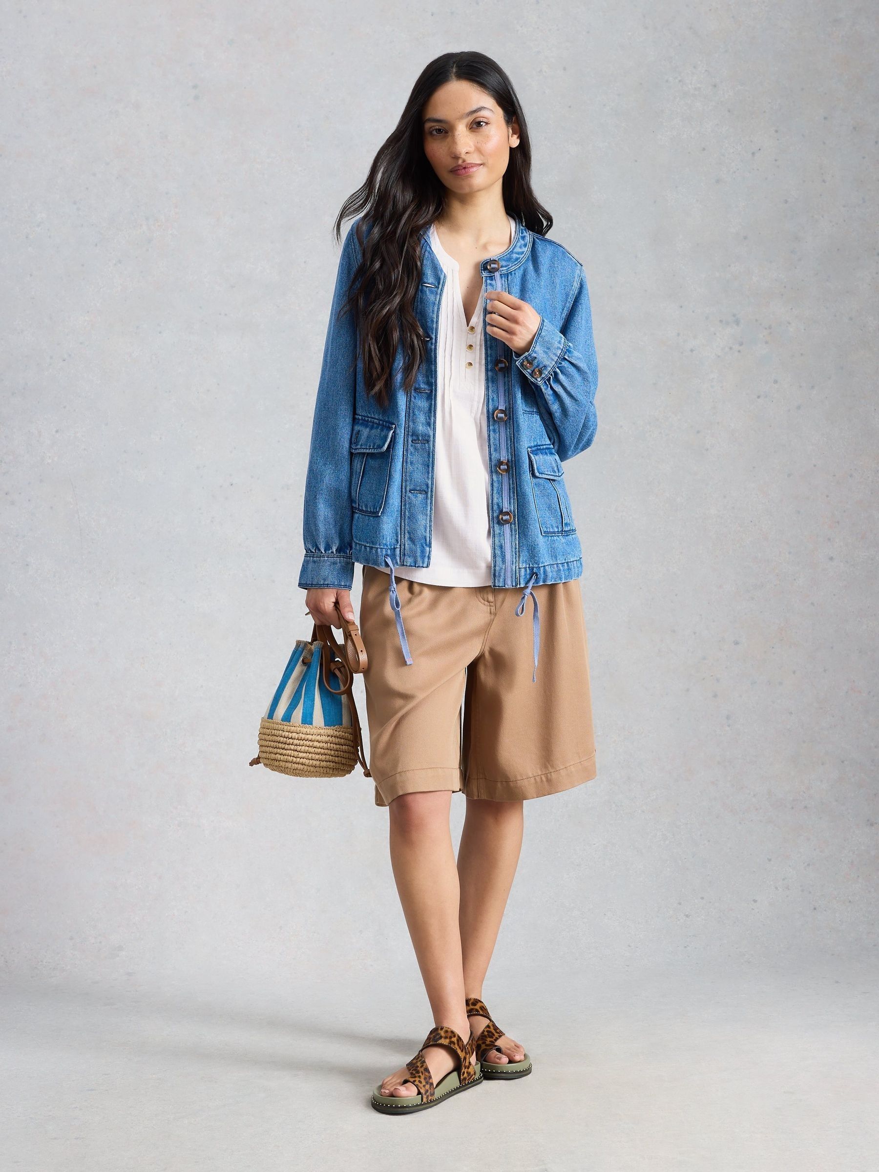 Buy White Stuff White Poppy Linen Blend Top from the Next UK online shop