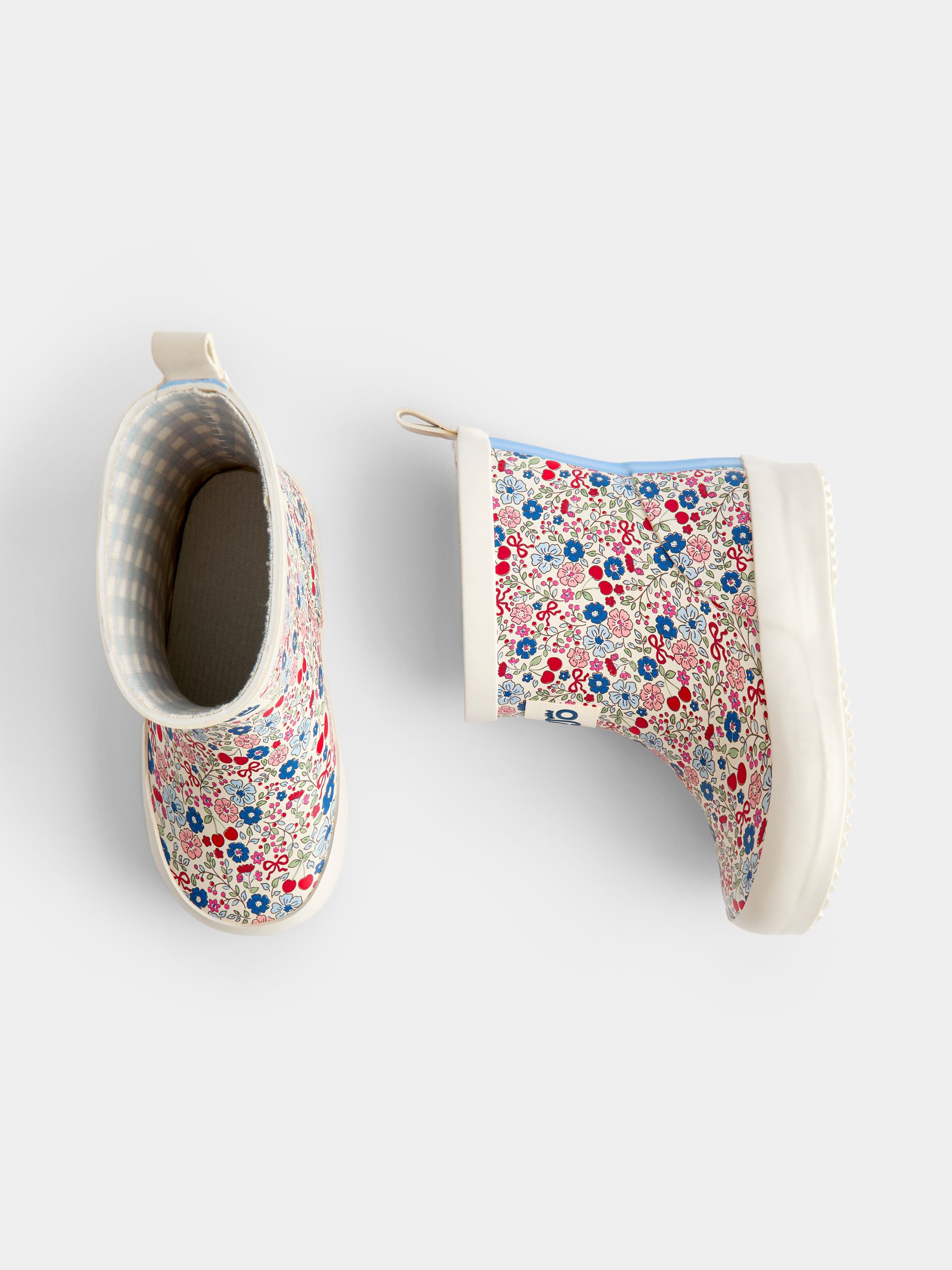Buy JoJo Maman Bébé Stone Floral Cosy Ankle Wellies from the Next UK ...