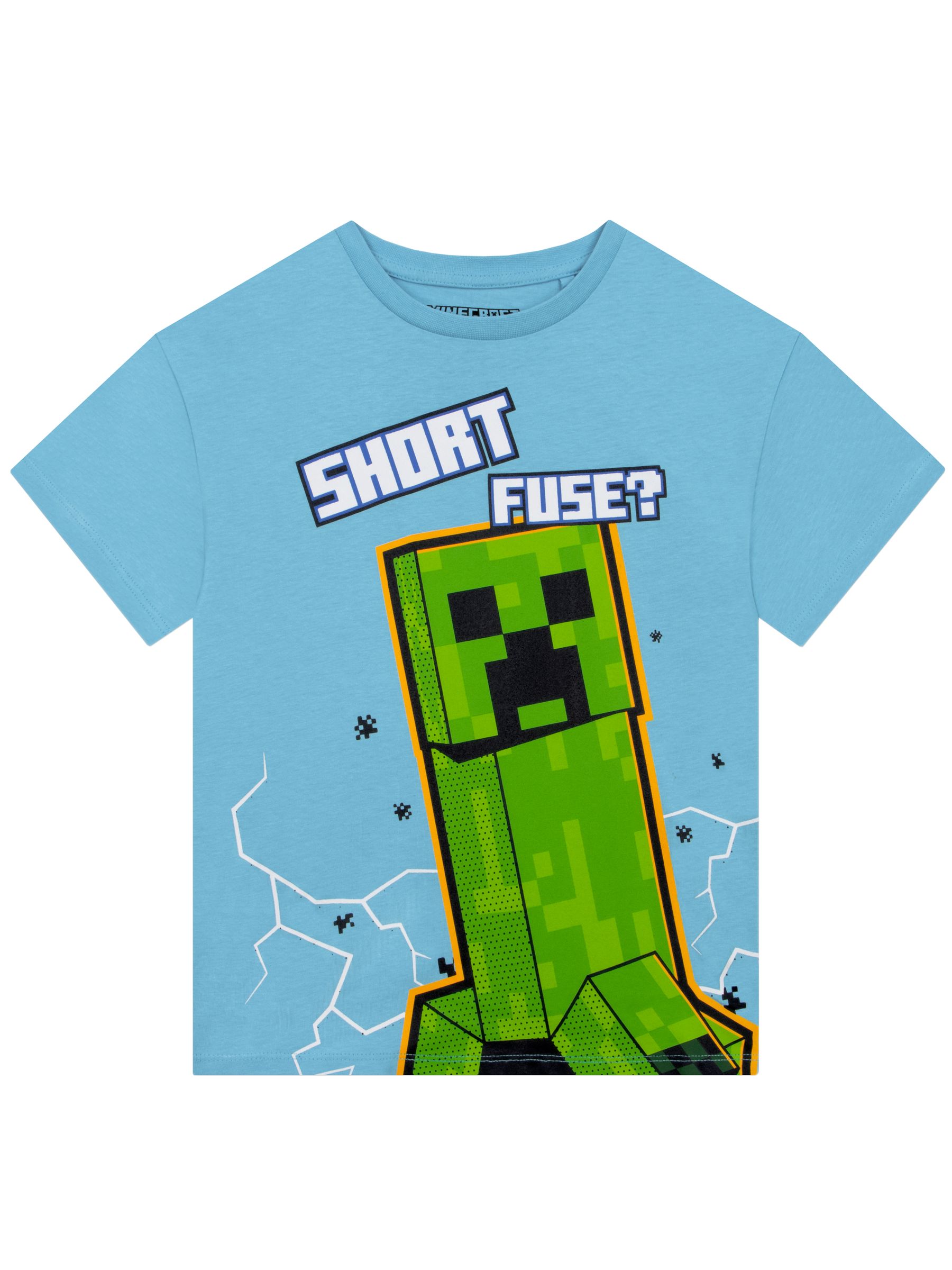 Buy Character Green Minecraft T-Shirts 3 Pack Steve And Creeper from ...