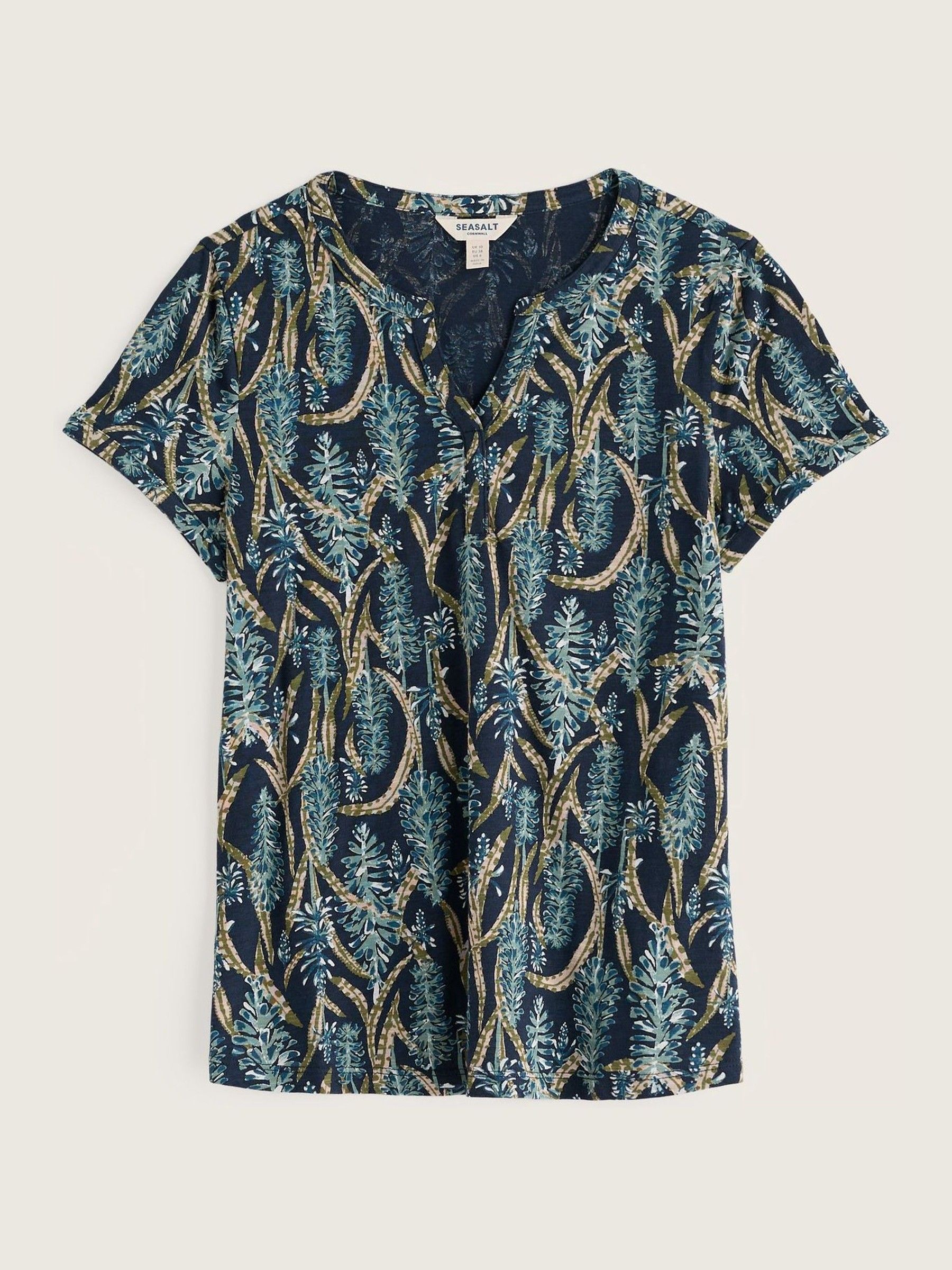 Buy Seasalt Cornwall Blue Waterflow Top from the Next UK online shop