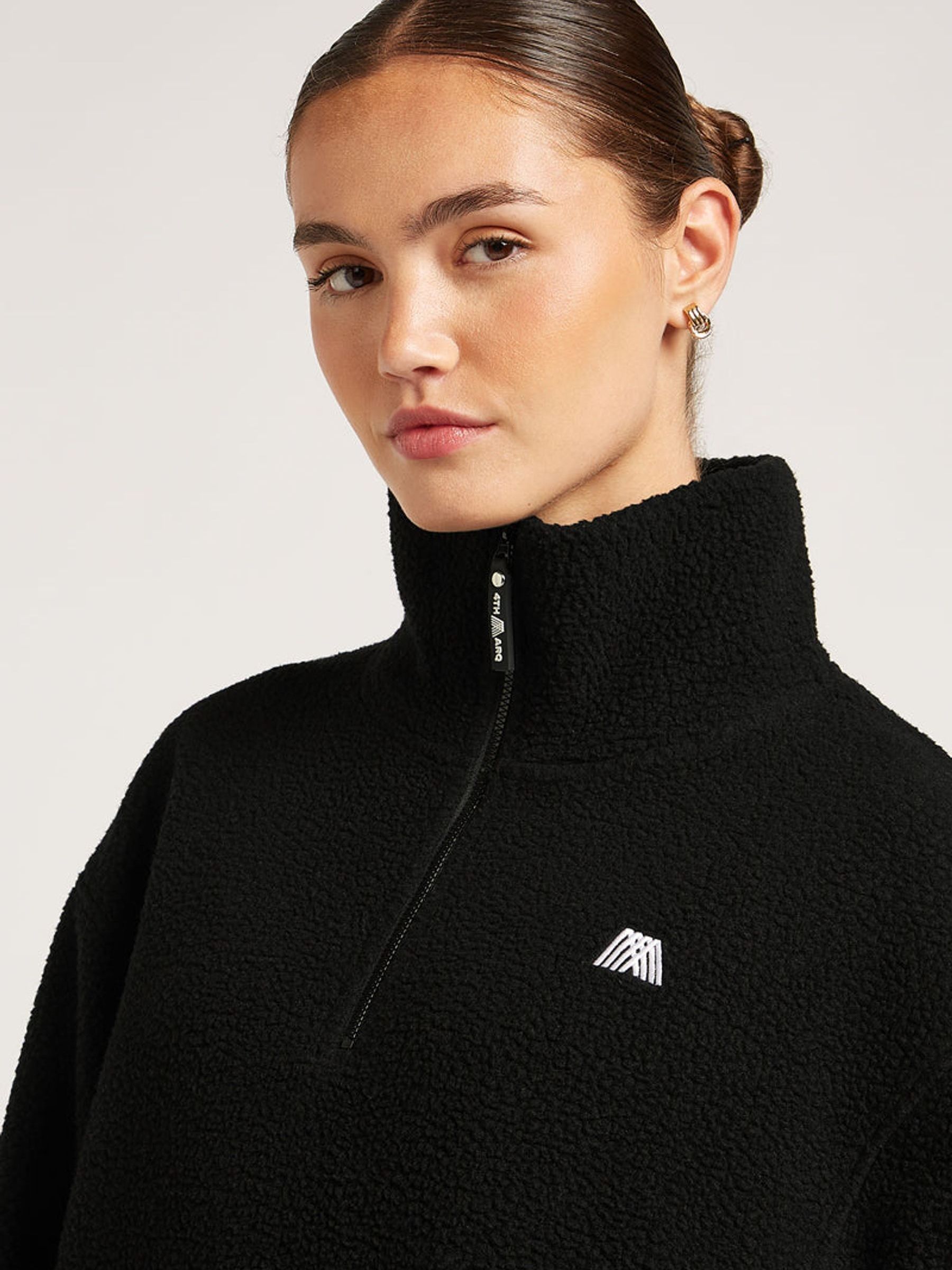 Buy 4th Arq Black Aliz Half-Zip Fleece from the Next UK online shop