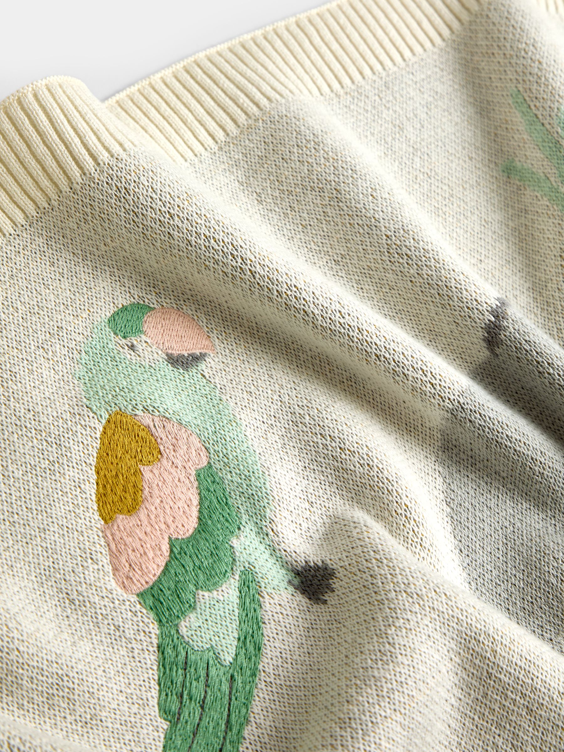 Buy Jojo Maman Bébé Natural Safari Embroidered Shawl from the Next UK ...