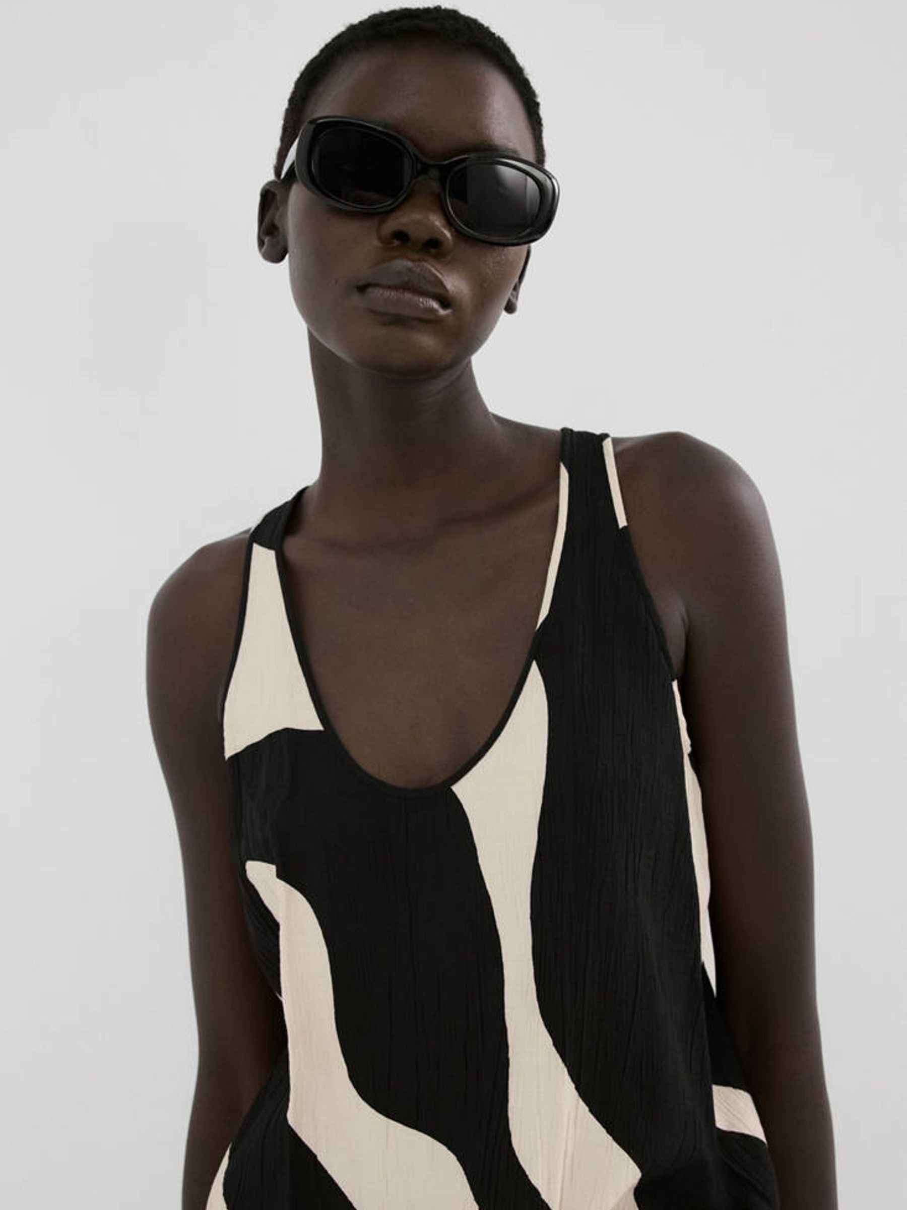 Buy Mango Black Printed Vest Top from the Next UK online shop