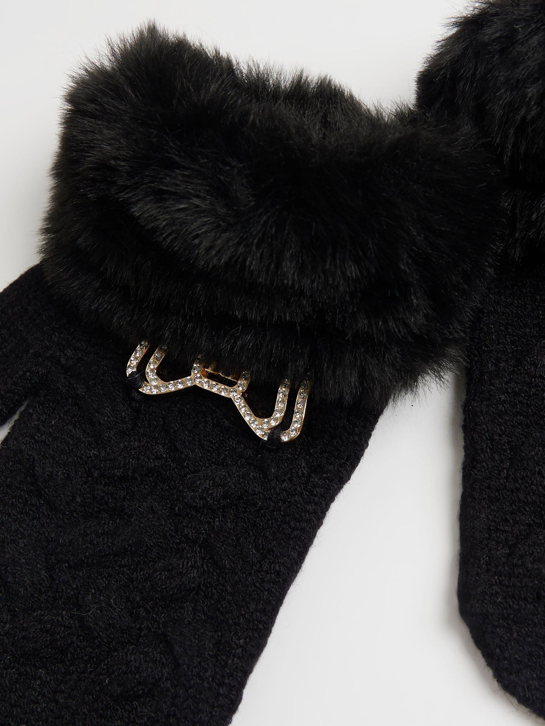 Buy River Island Black Core Beanie Gloves & Scarf Bundle Set from Next ...
