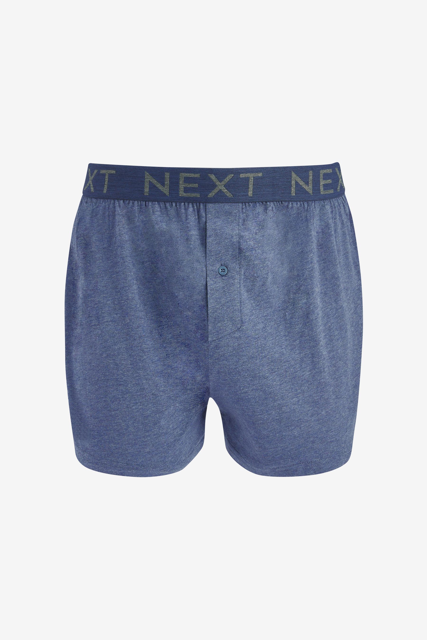 Buy Blue 4 pack 100% Cotton Boxers from the Next UK online shop