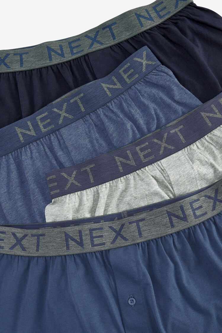 Buy Blue 4 pack Boxers from the Next UK online shop