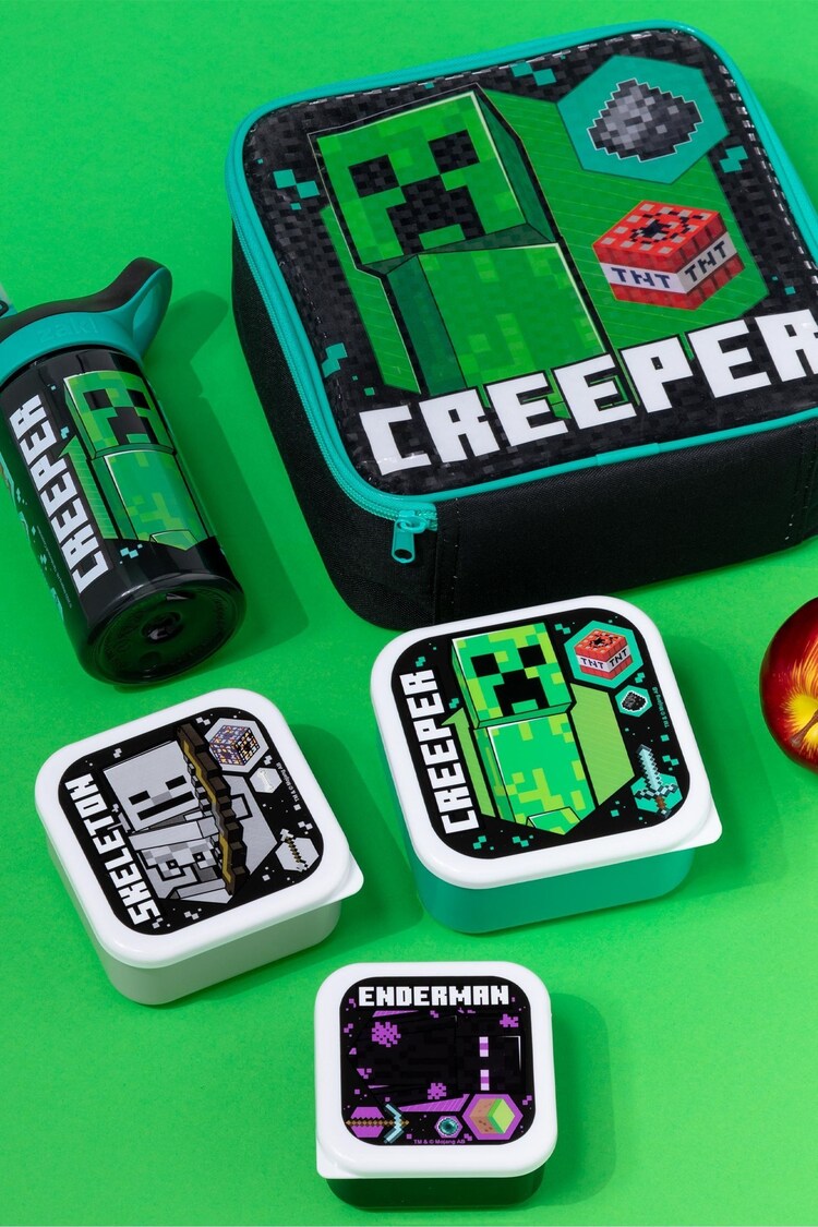 Buy Vanilla Underground Green Minecraft Xbox Licensed Lunch Box Set ...