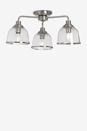 Buy Brushed Chrome Gloucester 3 Light Flush Ceiling Light from the Next ...