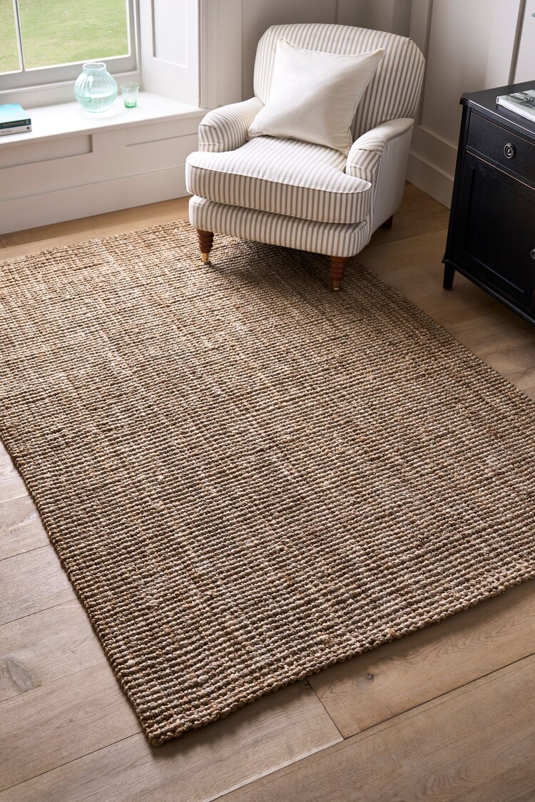 Buy Laura Ashley Natural Gold Natural Hand Woven Jute Rug from the Next ...