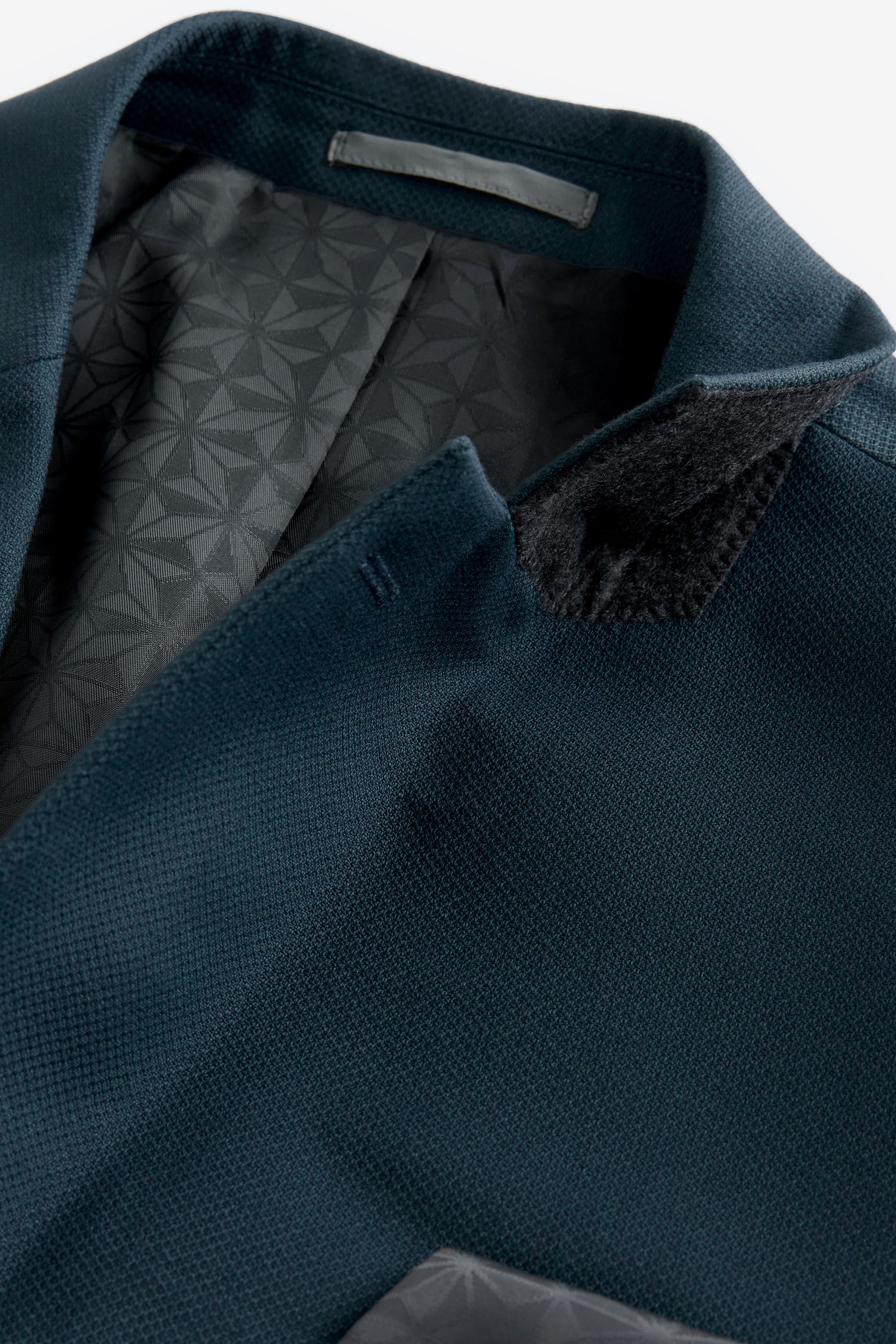 Buy Teal Blue Slim Fit Textured Suit Jacket from the Next UK online shop