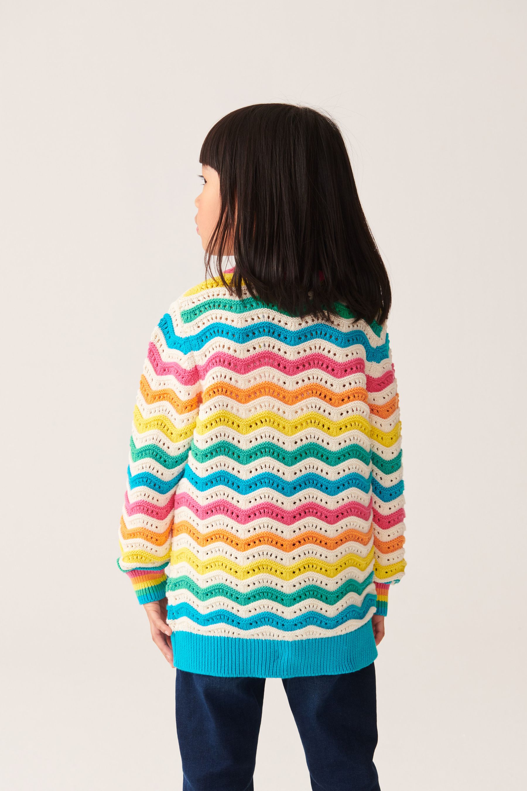 Buy Little Bird by Jools Oliver Multi 100% Cotton Striped Knitted ...