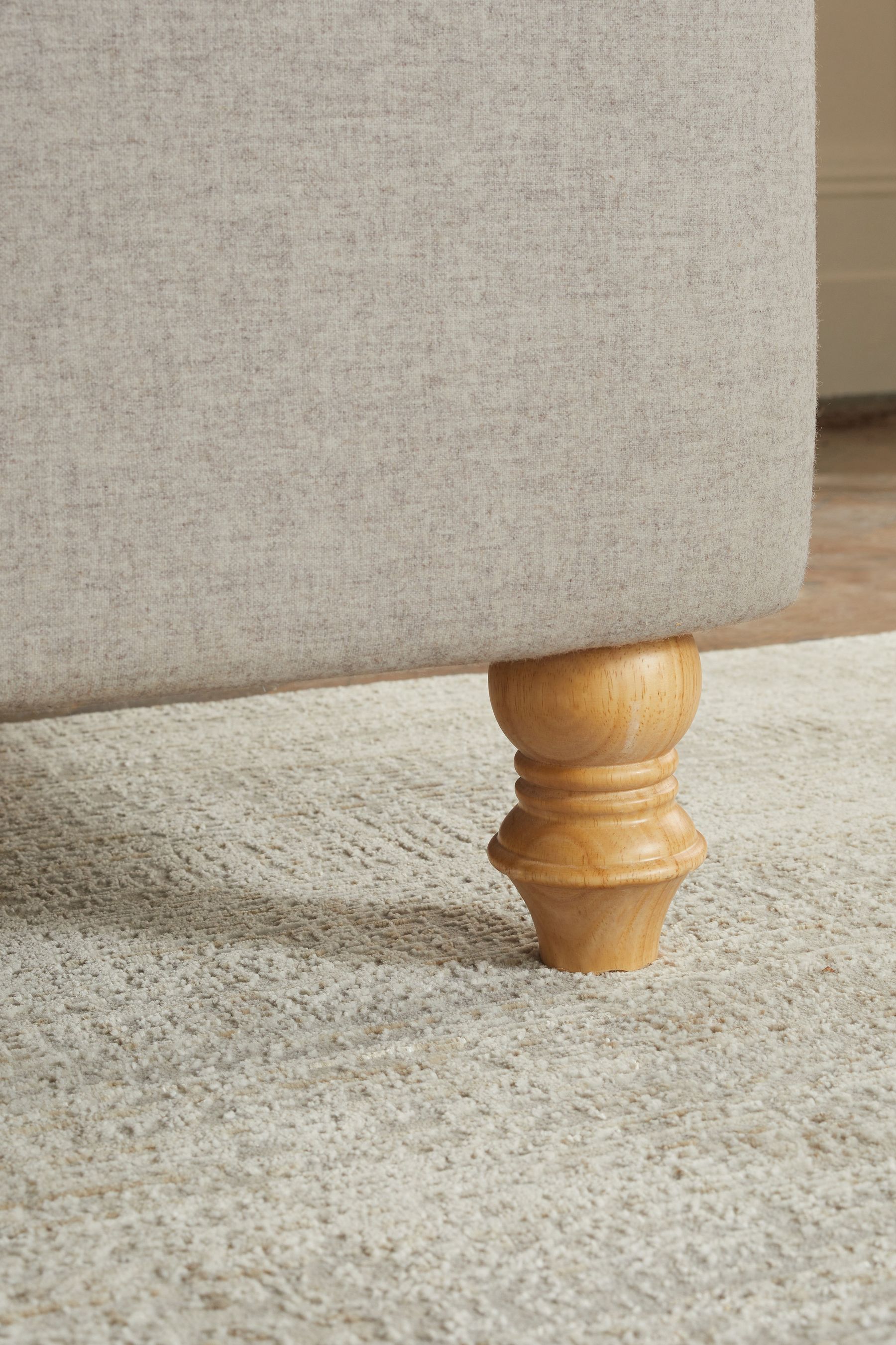 Buy Wool Blend Natural Stone Reign Upholstered Bed Frame from the Next ...