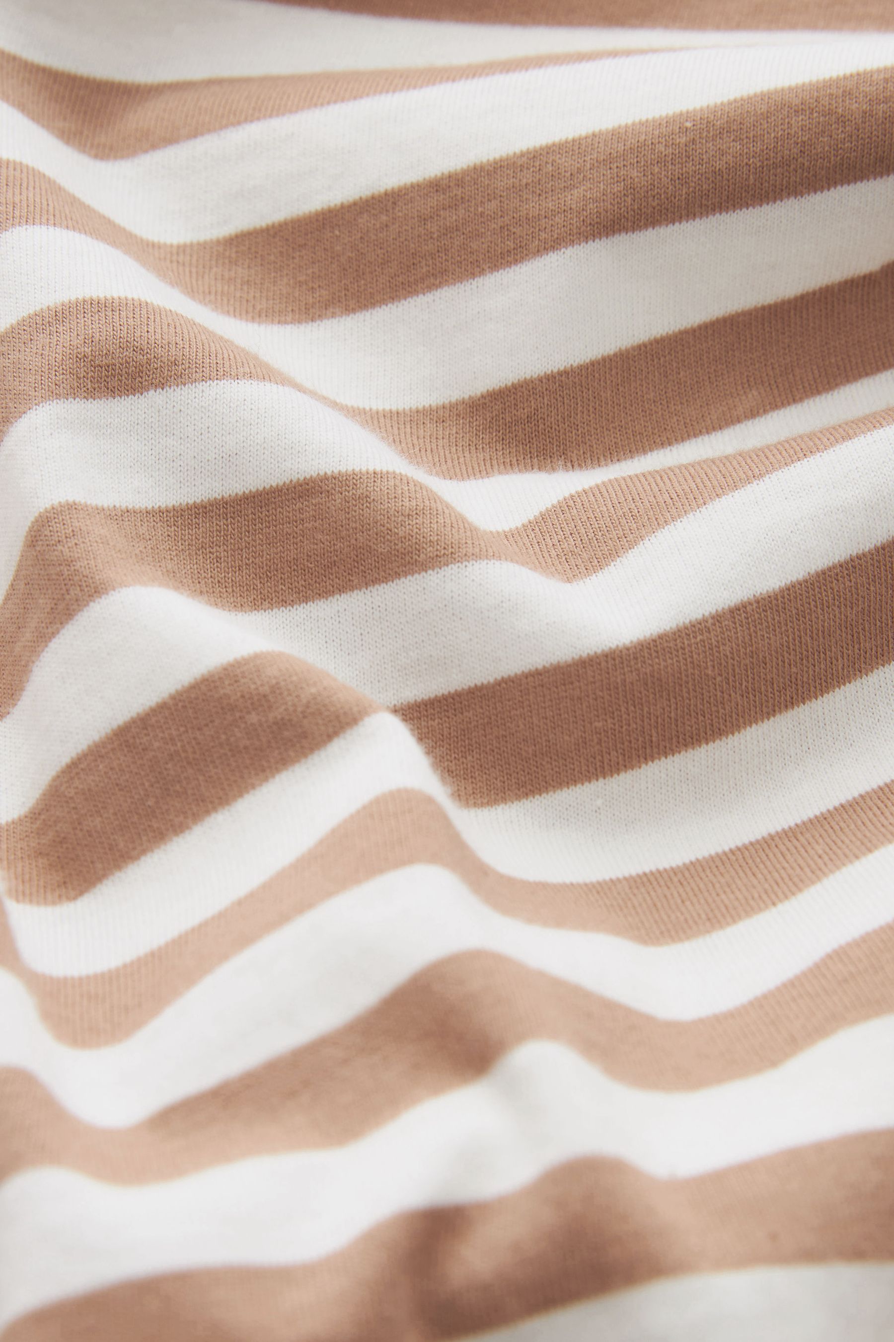 Buy Neutral Stripe 100% Cotton Cap Sleeve T-Shirt Top from the Next UK ...