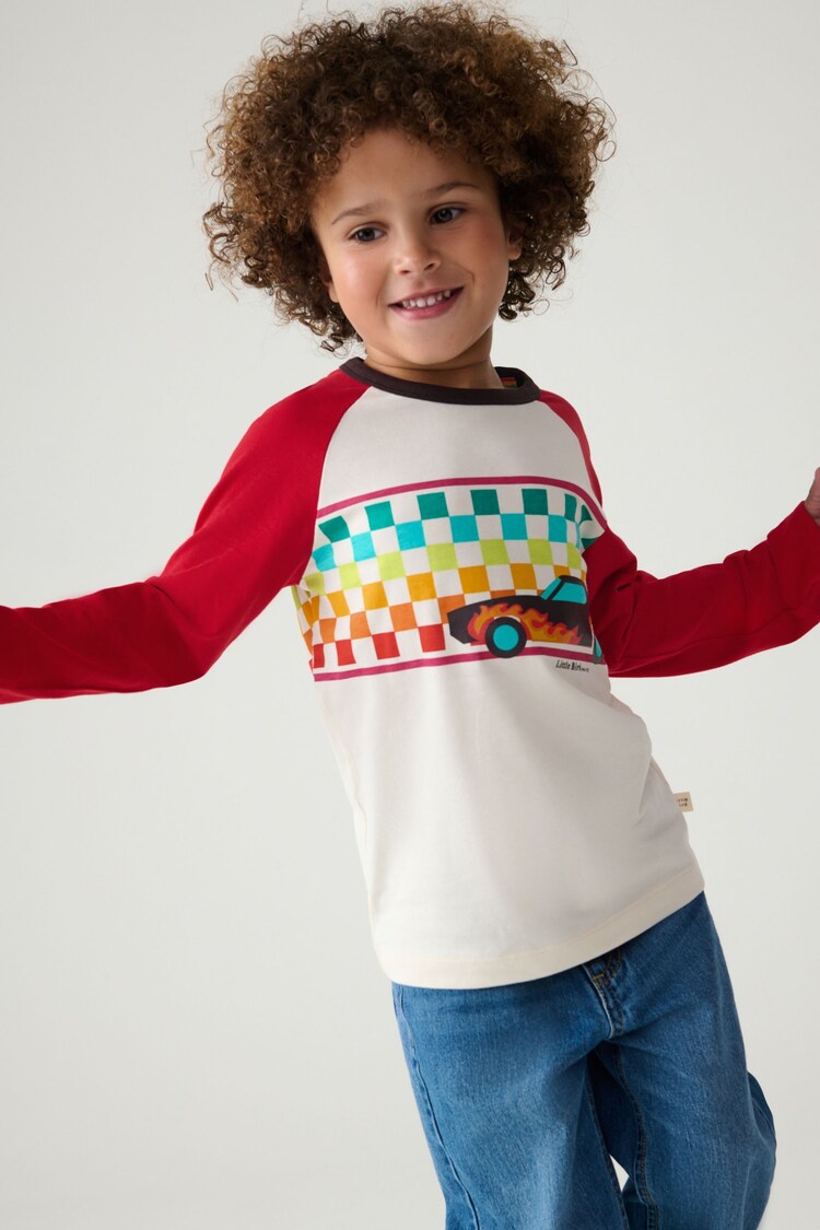 Buy Little Bird by Jools Oliver Red 100% Cotton Long Sleeved T-Shirt ...